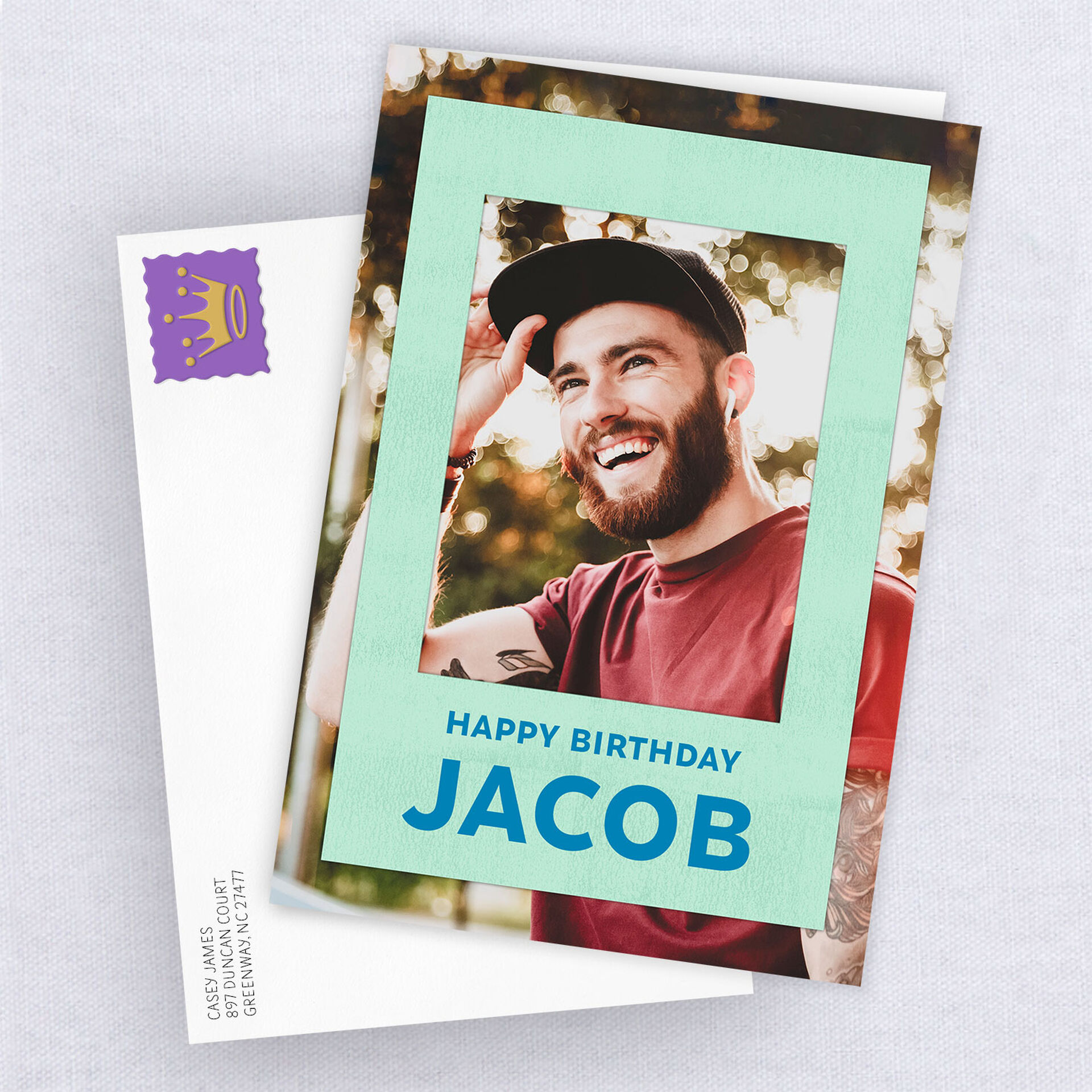 Personalized Here's to You Photo Card - Greeting Cards - Hallmark