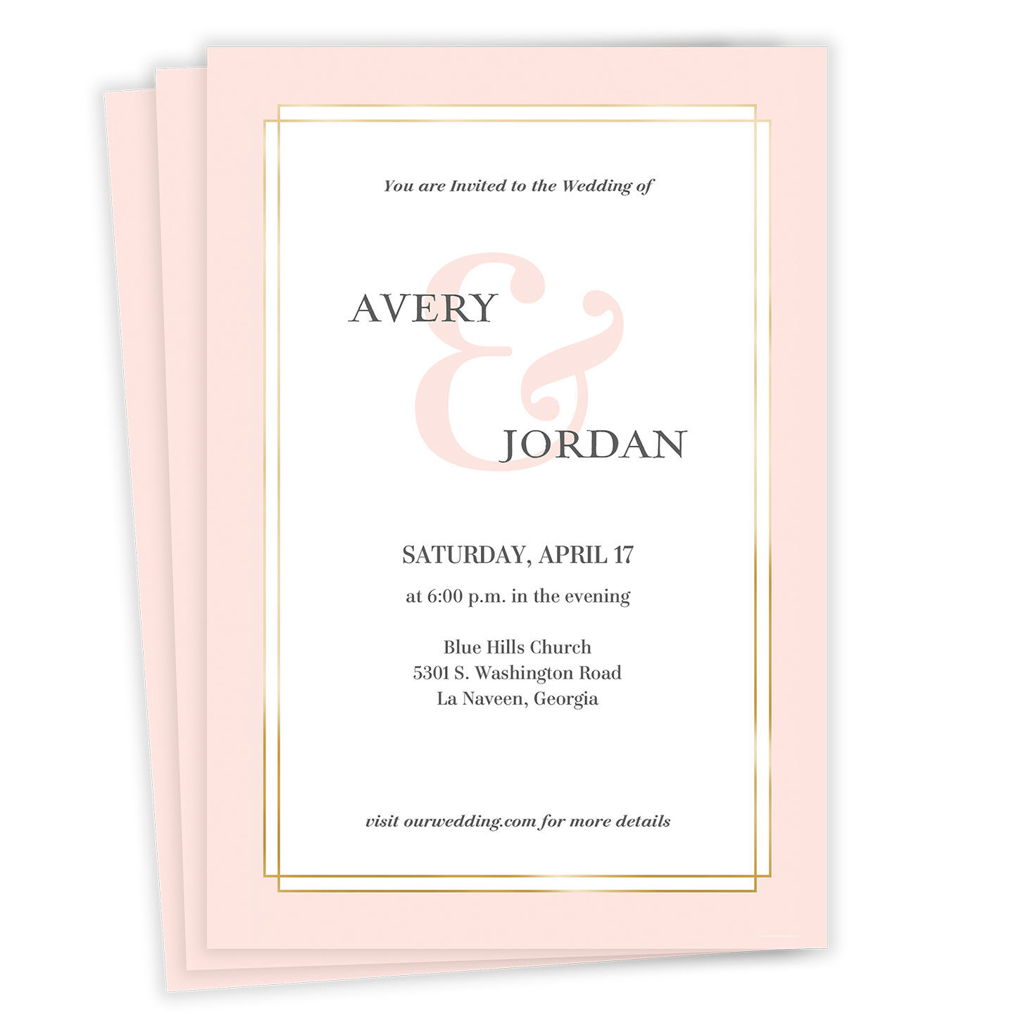Modern Ampersand Wedding Invitation - Invitations | Hallmark