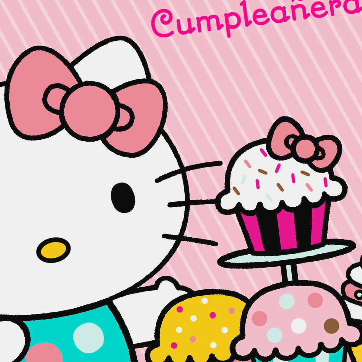 Hello Kitty Charming Girl Spanish Language Birthday Card Greeting hello-kitty-charming-girl-spanish-language-birthday-card-greeting