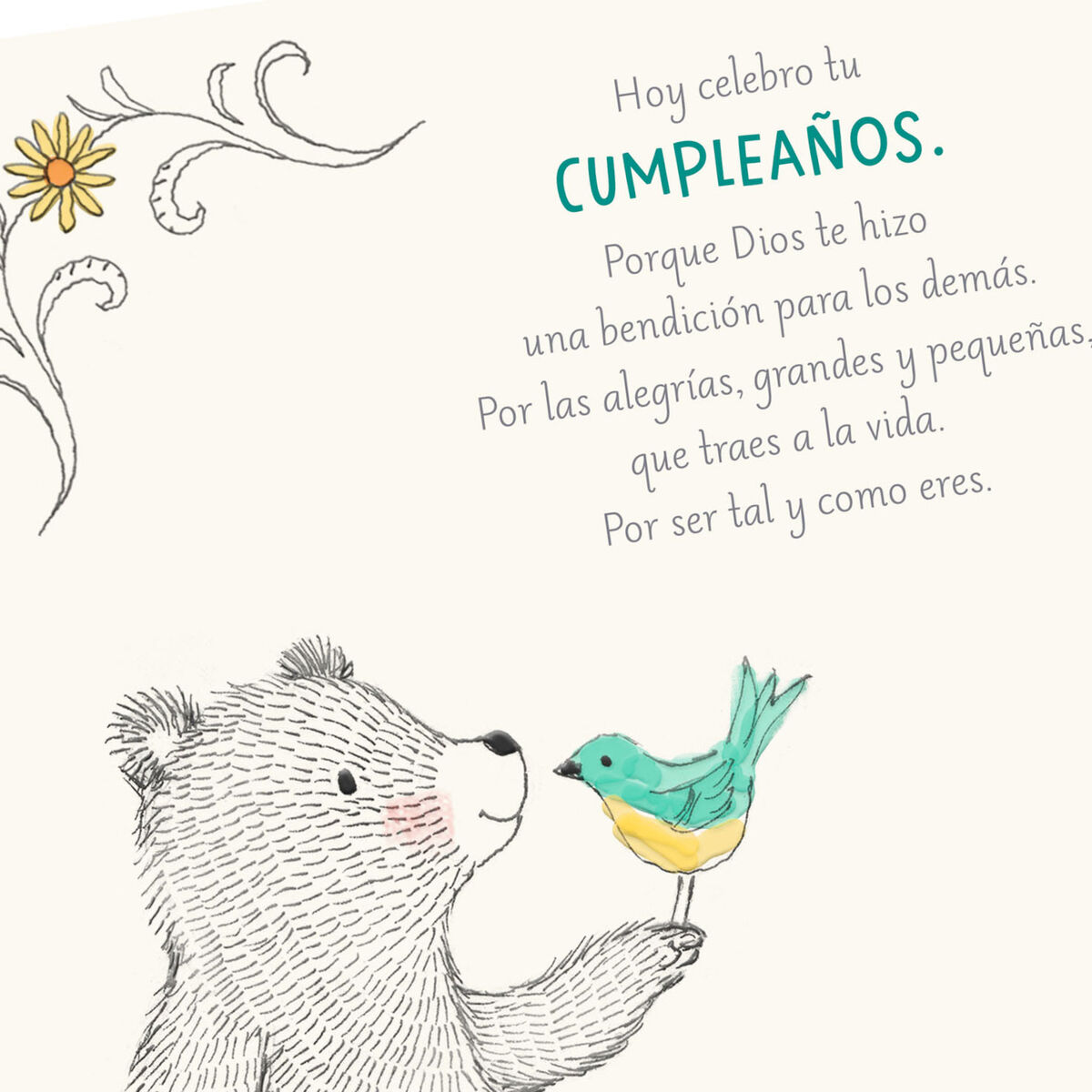 God Made You a Blessing Spanish-Language Birthday Card - Greeting Cards ...