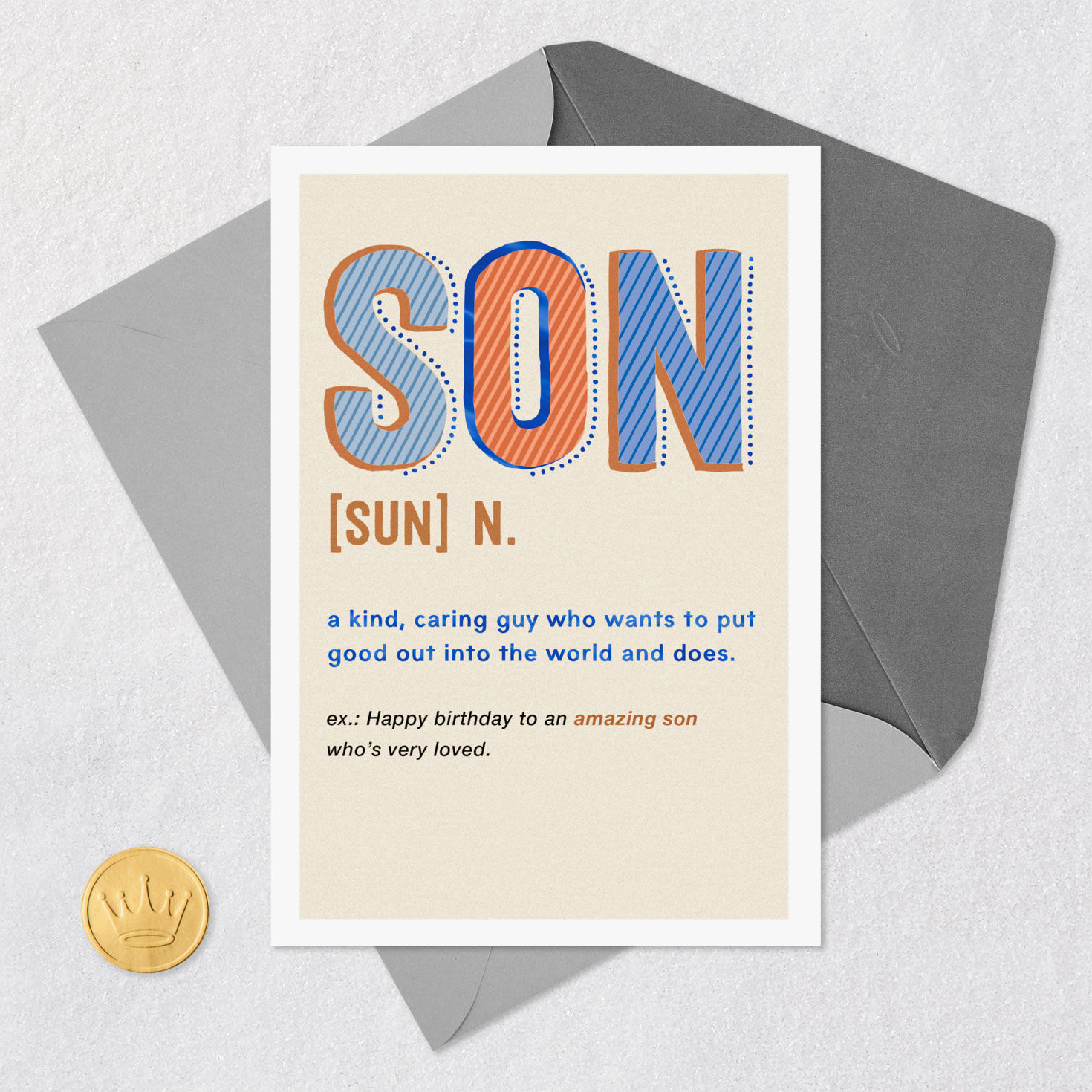 Dictionary Definition Birthday Card for Son - Greeting Cards | Hallmark