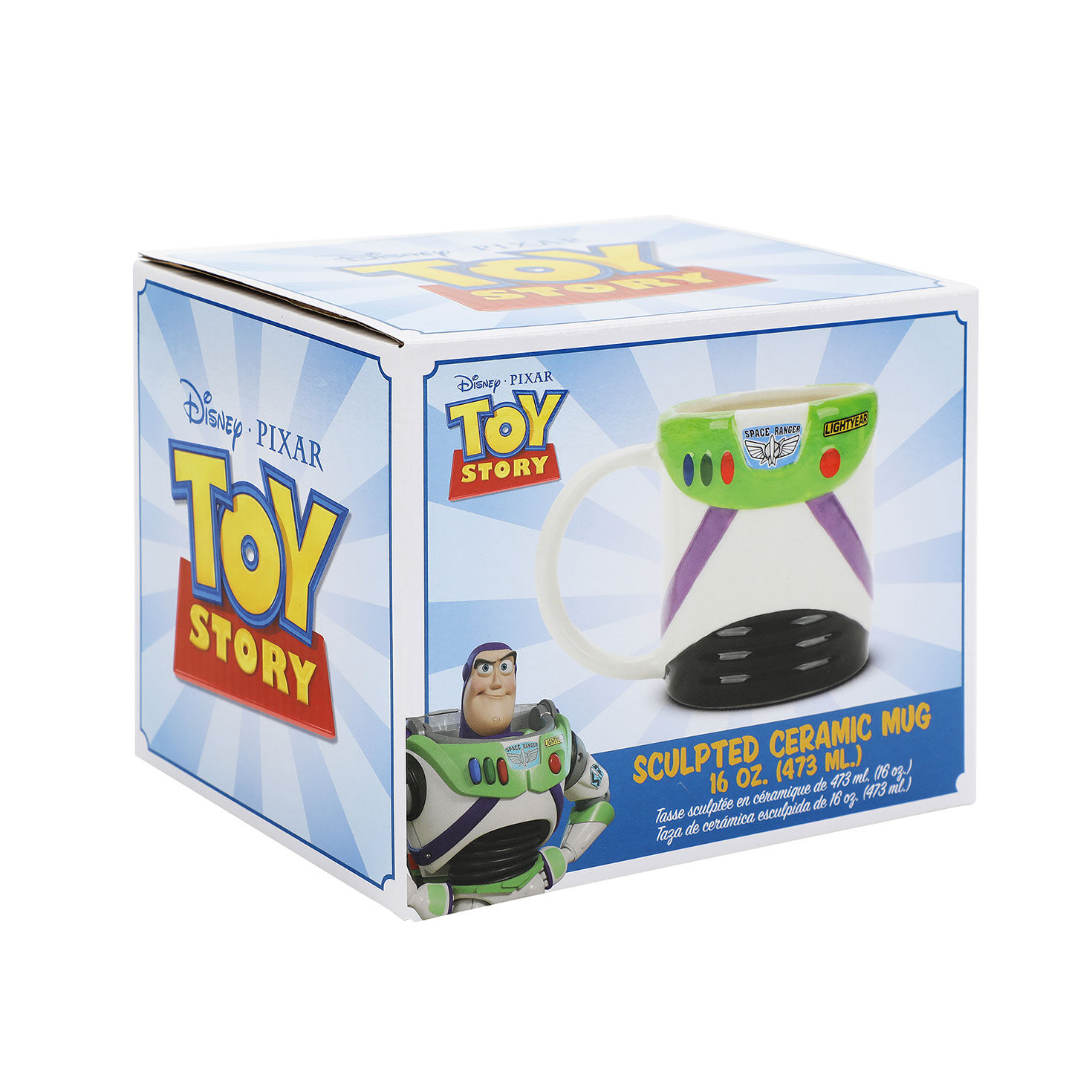 BioWorld Disney Pixar Toy Story Buzz Lightyear Sculpted Mug - Mugs ...
