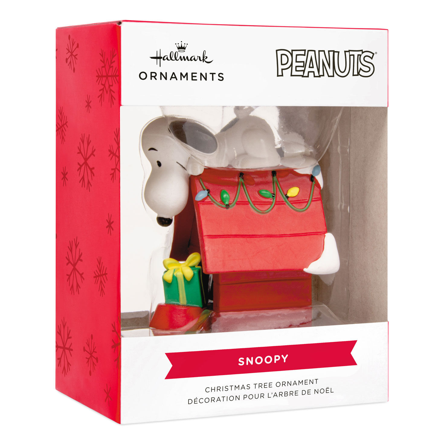 Peanuts® Snoopy on Holiday Doghouse Hallmark Ornament - Hallmark ...