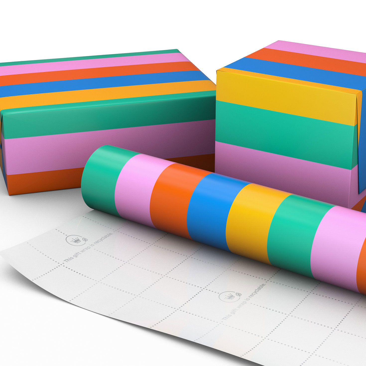 Bold Stripes Wrapping Paper, 20 sq. ft. - Wrapping Paper | Hallmark