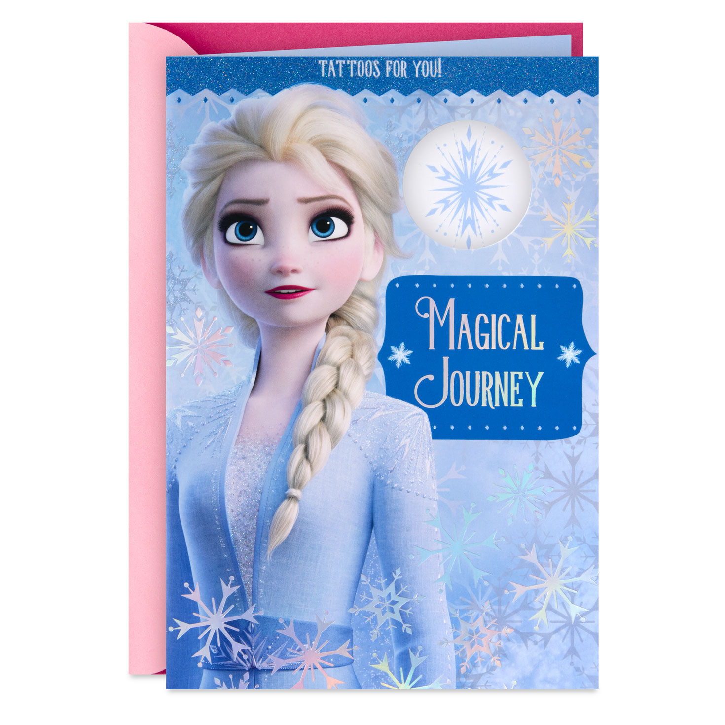 Disney Frozen 2 Elsa Magical Journey Birthday Card With Temporary ...