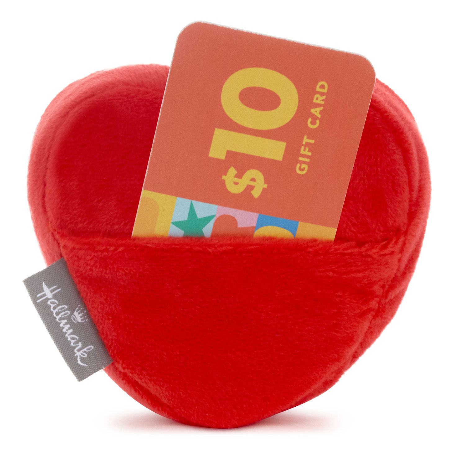 Red Heart With Pocket Plush Gift Card Holder - Classic Stuffed Animals ...