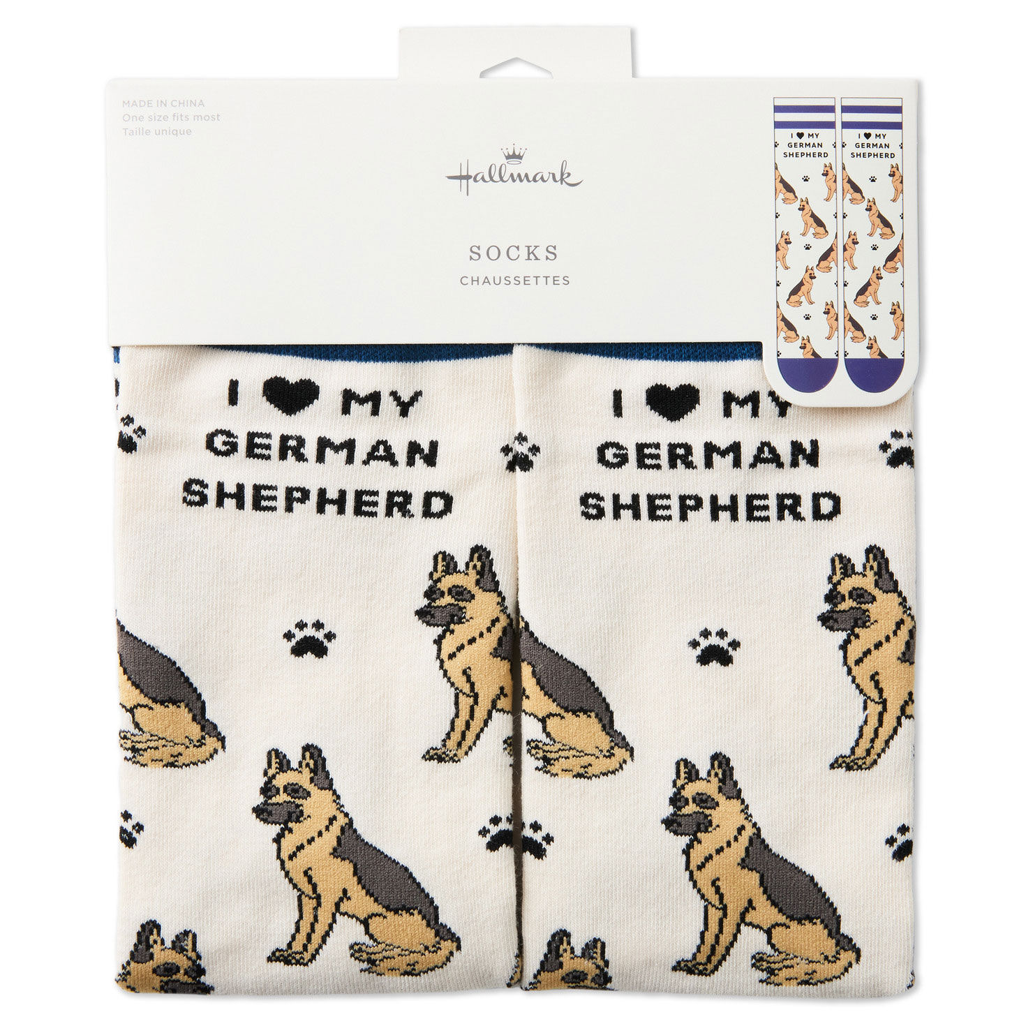 I Love My German Shepherd Crew Socks - Socks & Slippers | Hallmark