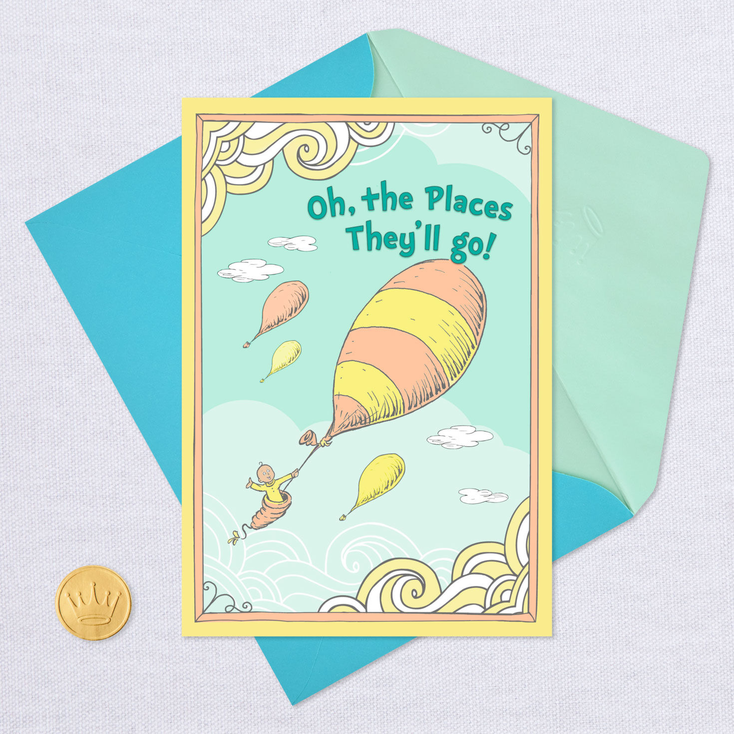 Dr. Seuss™ Oh, the Places They'll Go! New Baby Card - Greeting Cards ...
