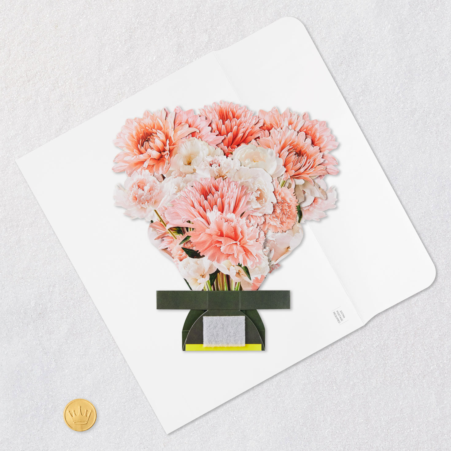 Build-a-Bouquet Pink and White Pop-Up Paper Flowers - Greeting Cards ...