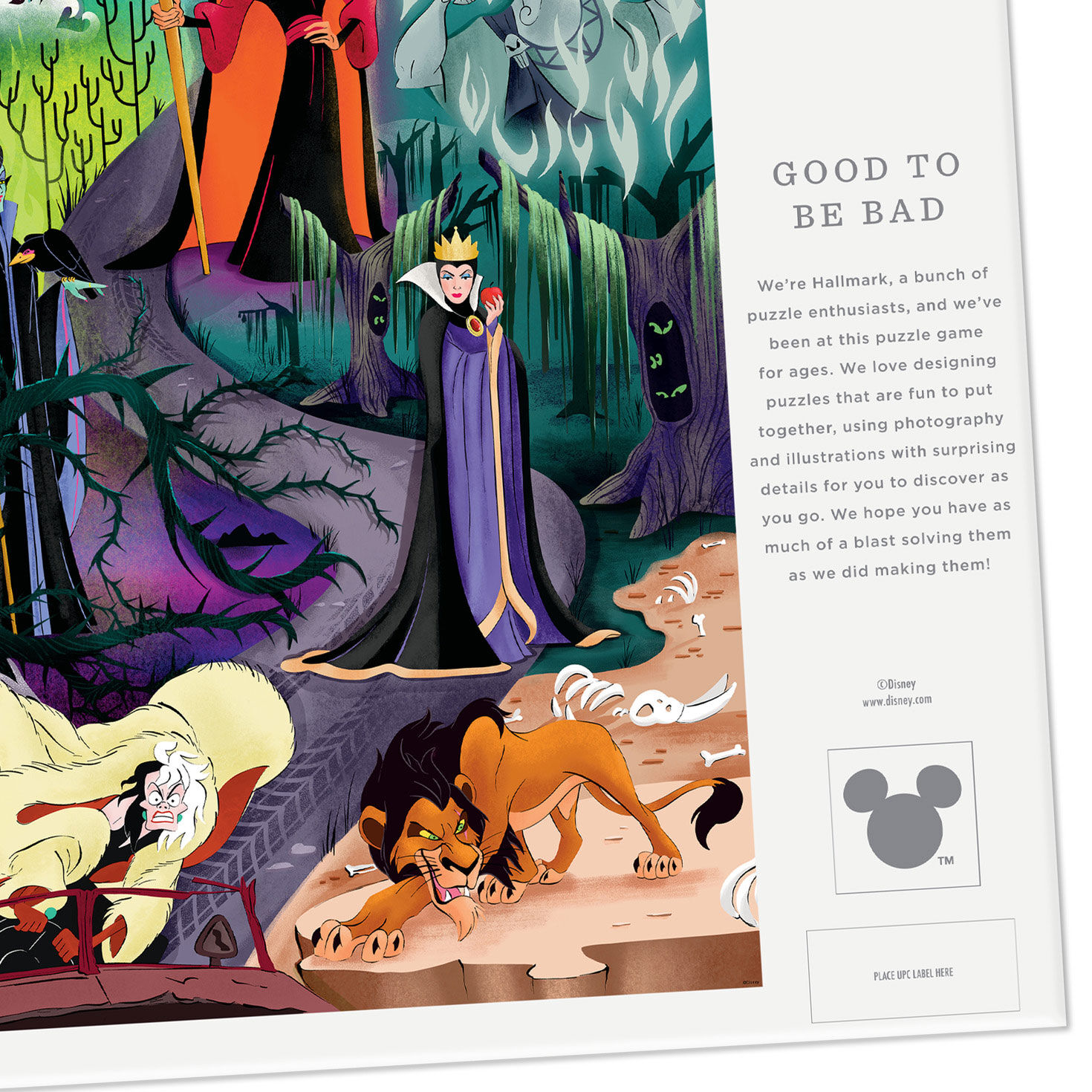 Disney Villains It's Good to Be Bad 1000-Piece Jigsaw Puzzle - Puzzles ...