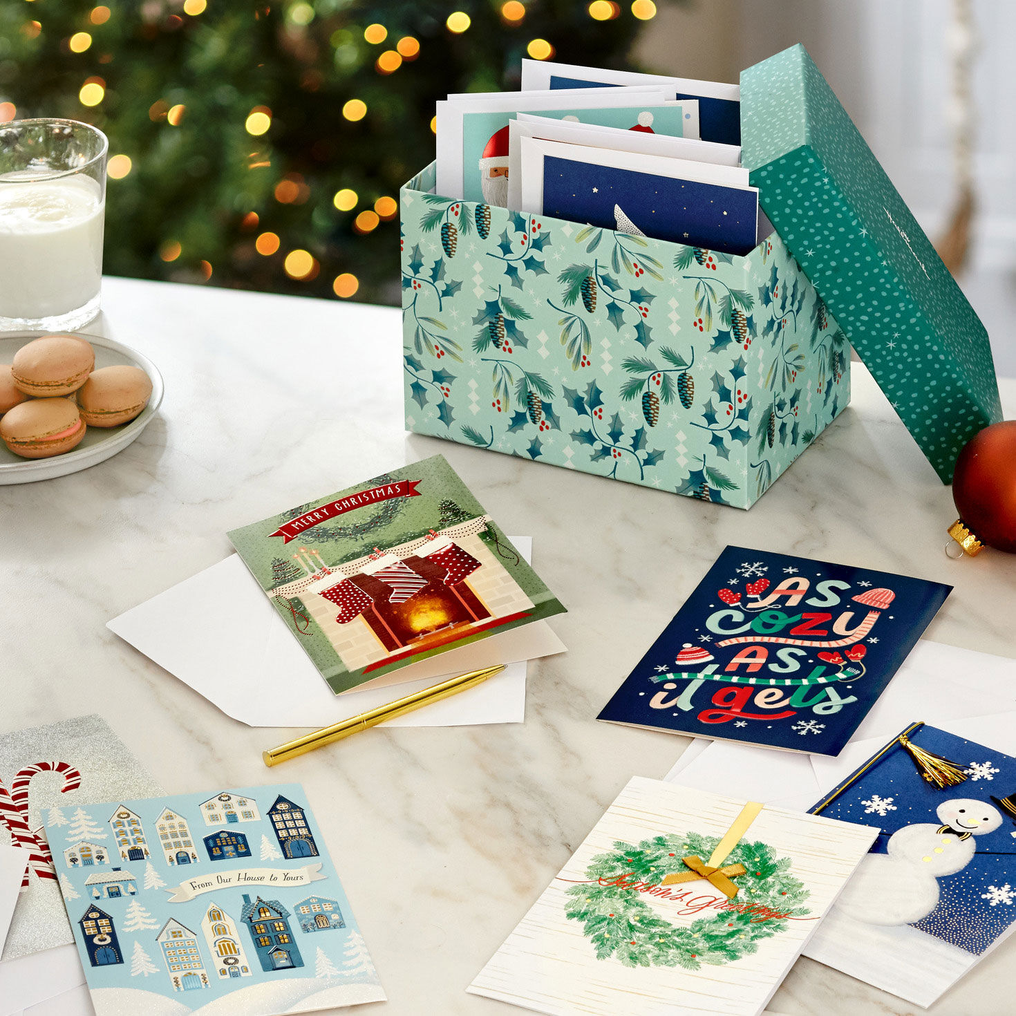 Holiday Glam Christmas Cards Assortment, Set of 12 - Boxed Cards | Hallmark