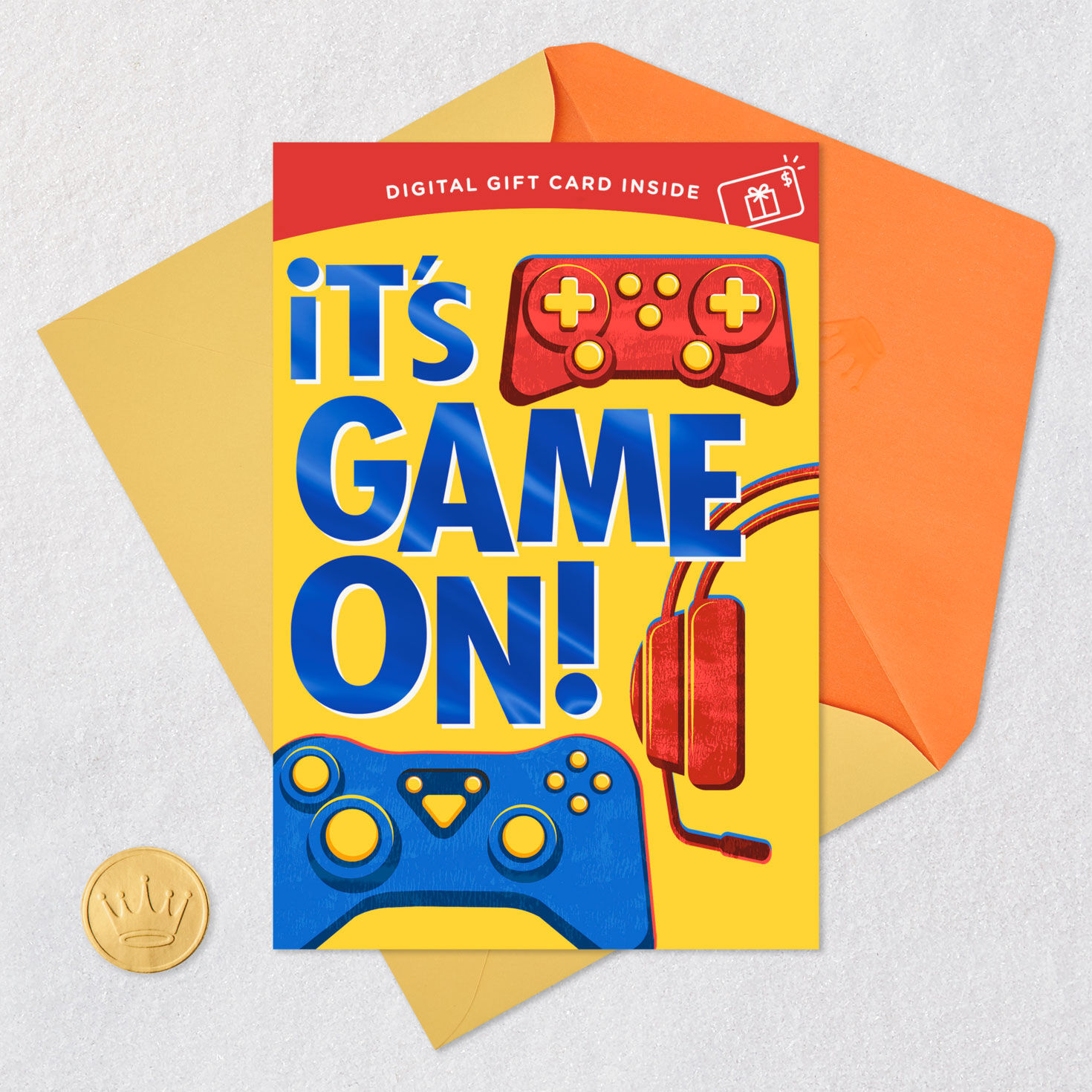 Game On Gift Card Greeting Birthday Card for Kids - Greeting Cards ...