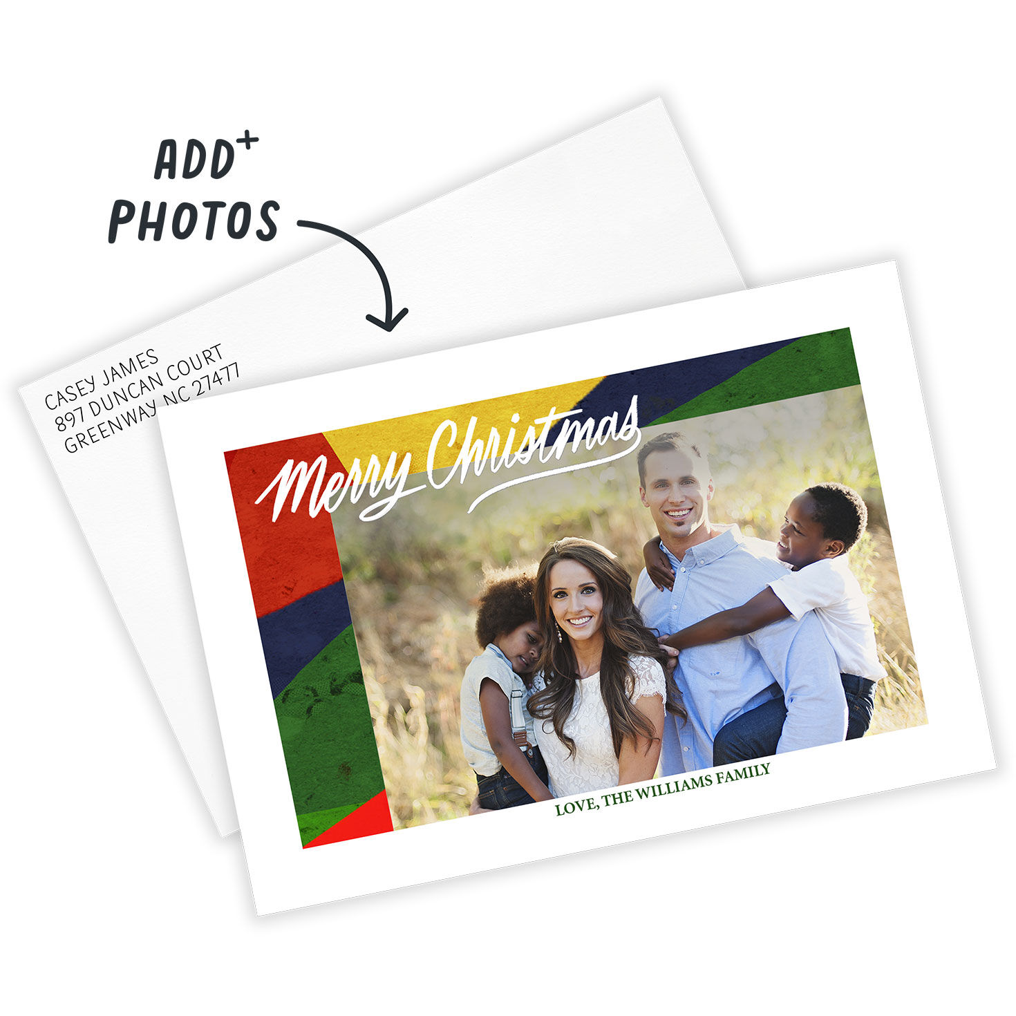 Bold and Bright Colorful Flat Christmas Photo Card - Photo Cards | Hallmark