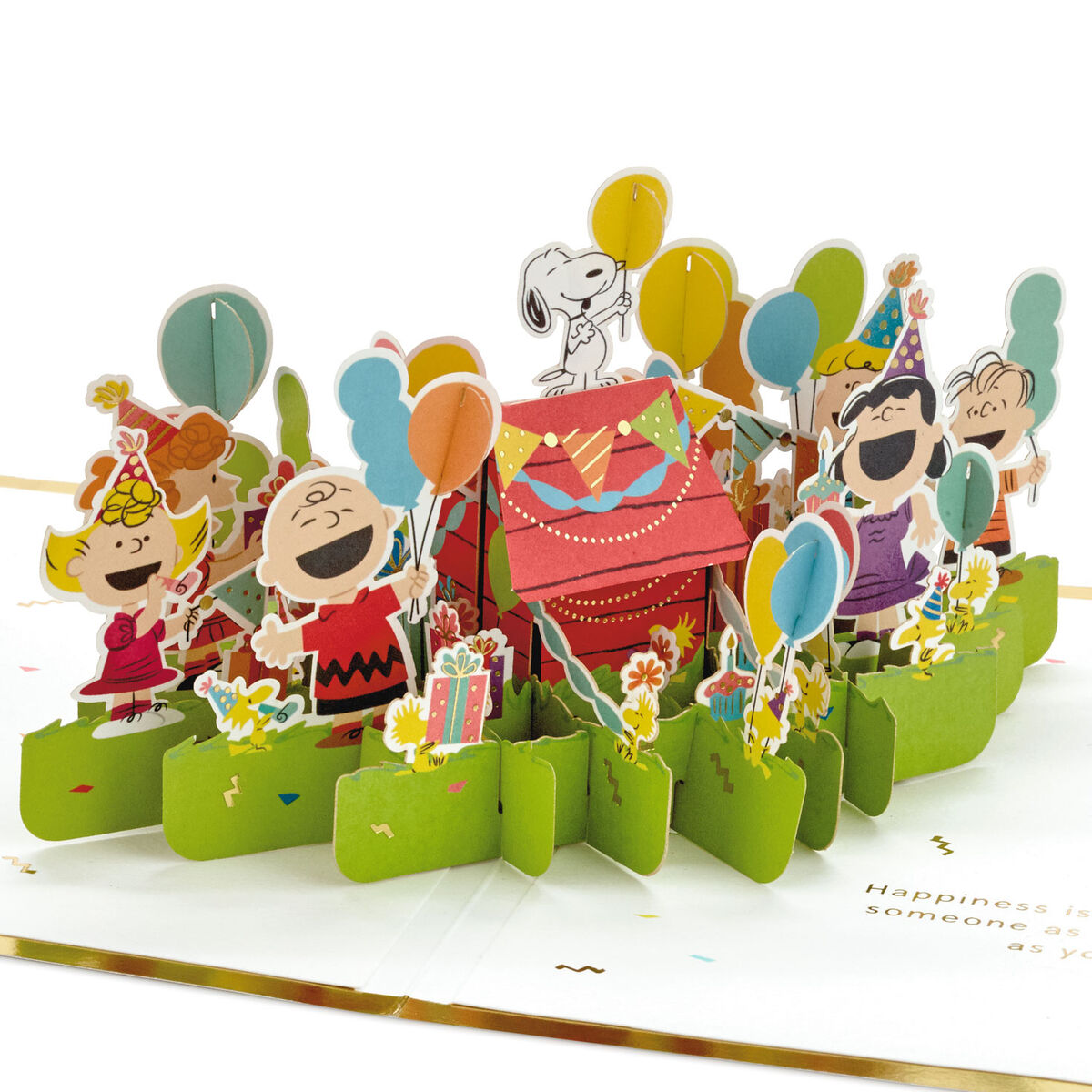 Peanuts® Gang Celebrating You 3D Pop-Up Birthday Card - Greeting Cards ...