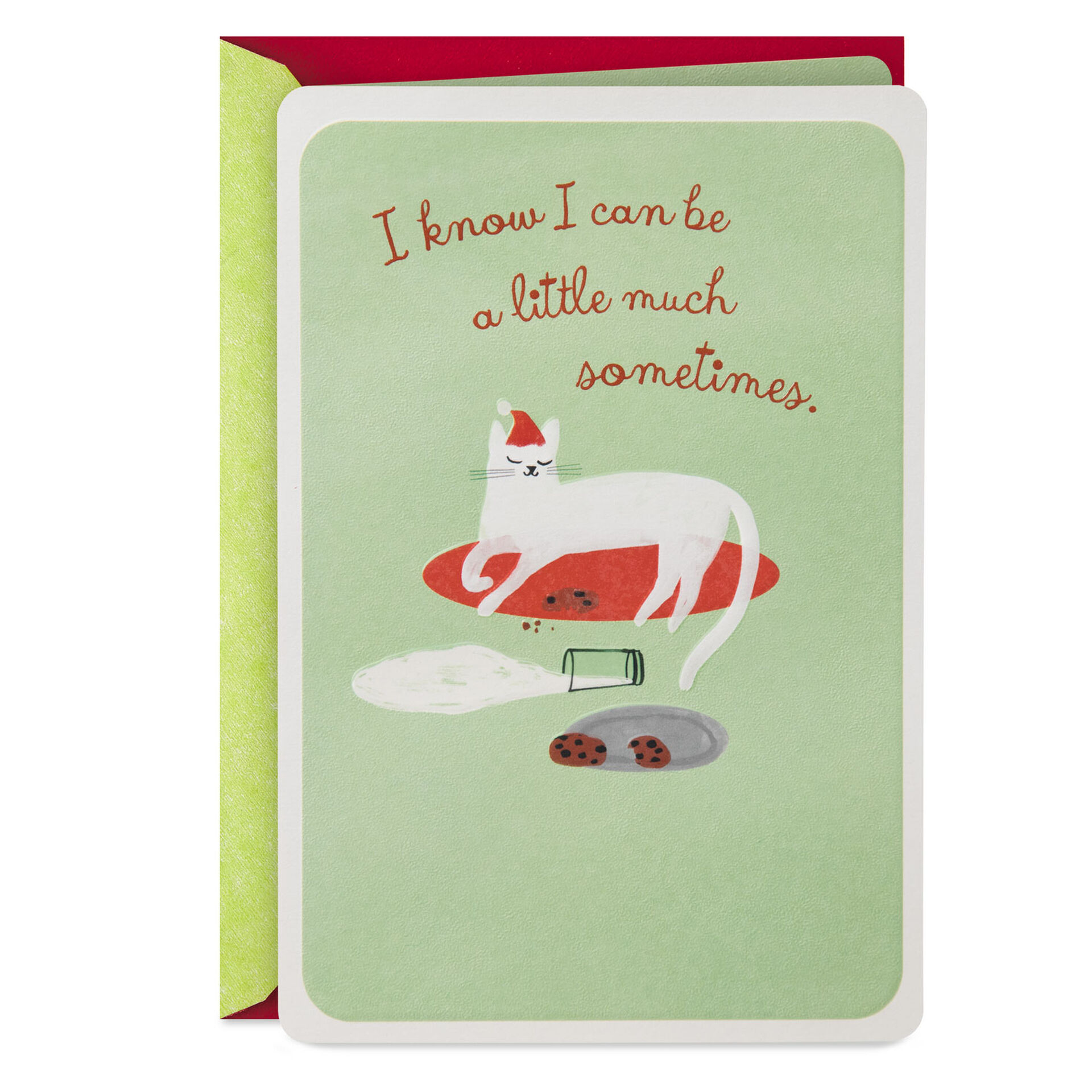 Naughty List Santa Cat Christmas Card from the Cat - Greeting Cards ...