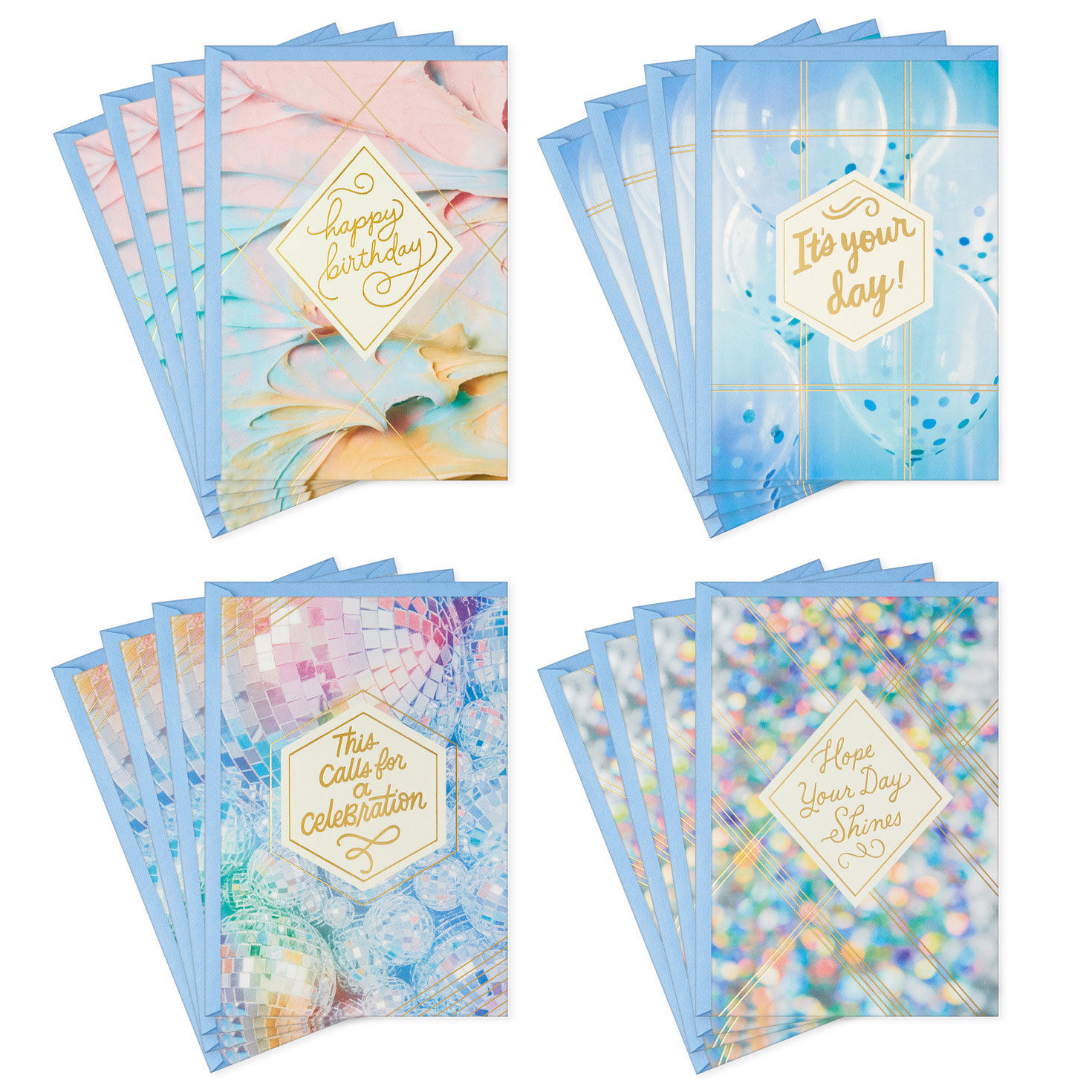 Fabulous Celebration Assorted Birthday Cards, Pack of 16 - Boxed Cards ...