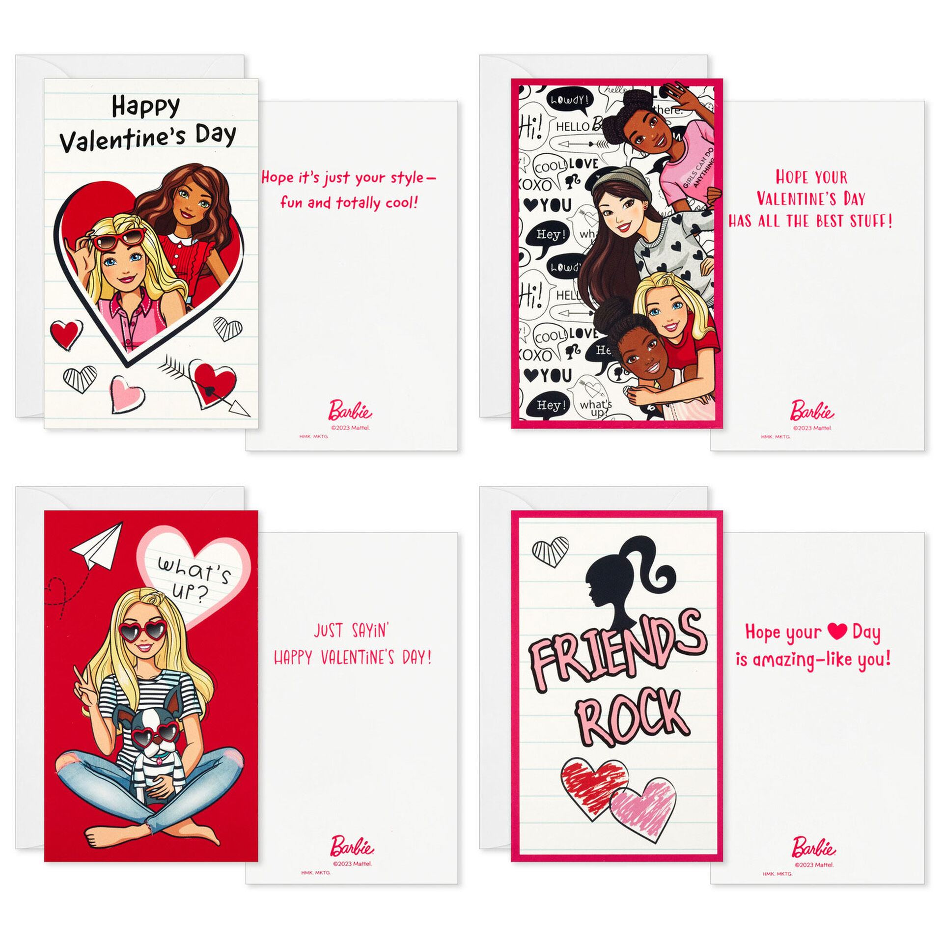 Barbie™ Be You Kids Classroom Valentines Set With Cards and Mailbox ...