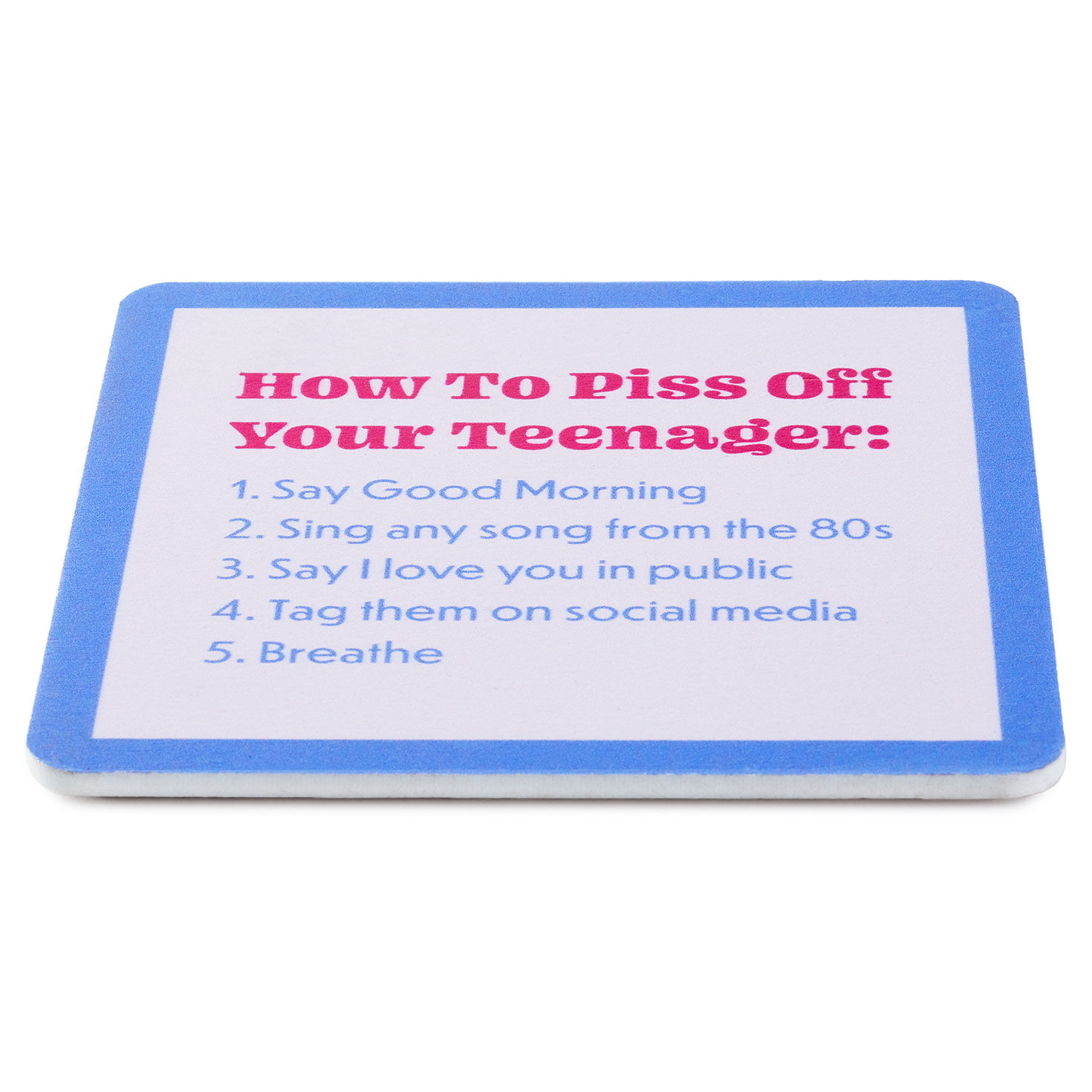 Drinks on Me Piss Off Teenager Funny Coaster - Kitchen Accessories ...