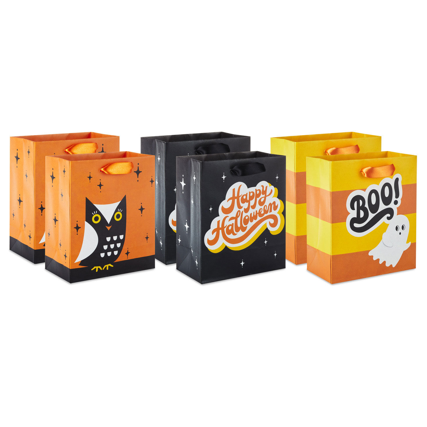 6.5" Halloween Fun 6-Pack Assorted Small Gift Bag Bundle - Gift Bags ...