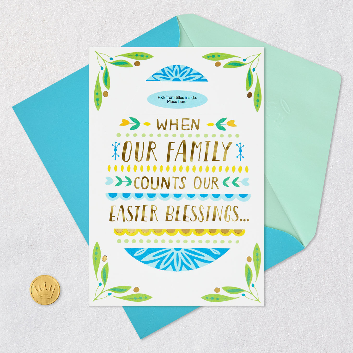 Top Blessing Customizable Easter Card With Grandpa Name Stickers ...