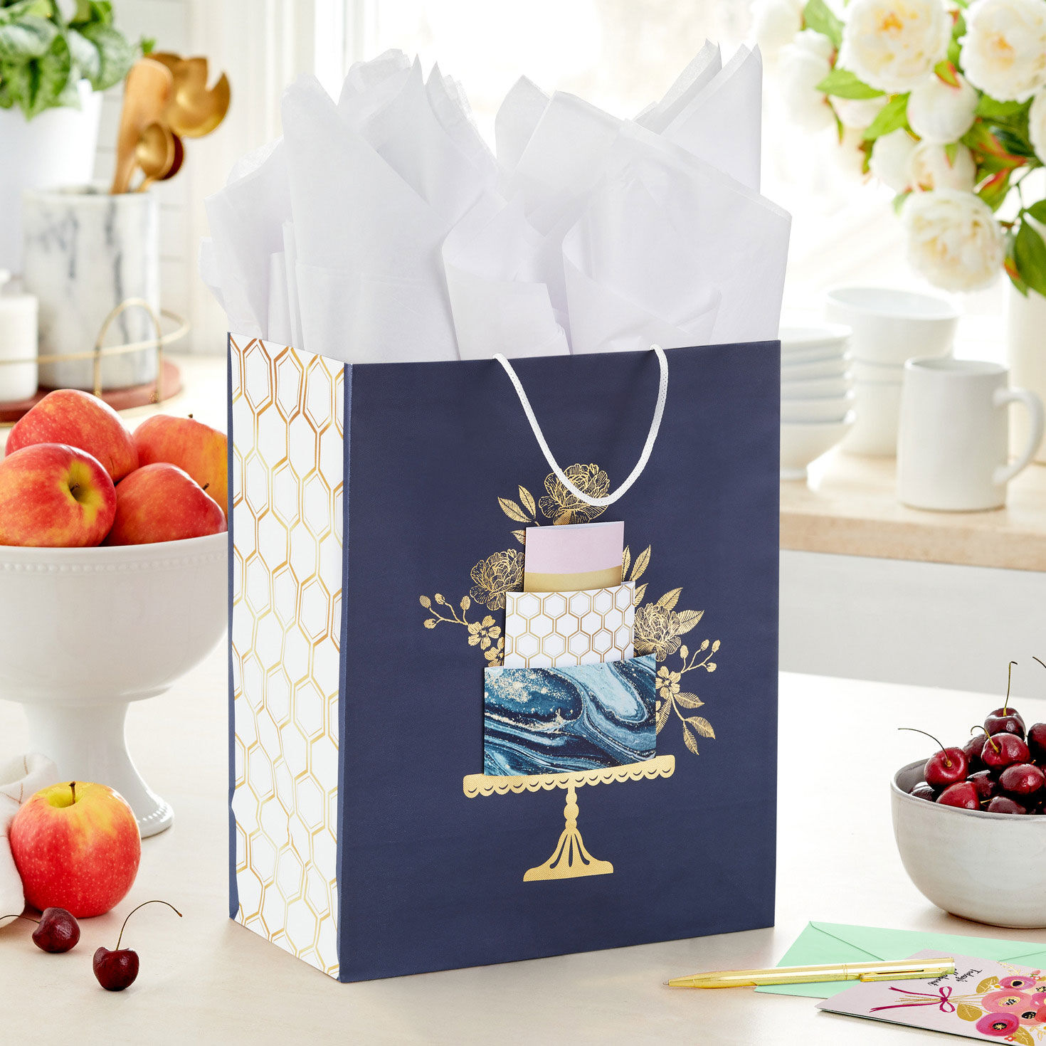 13" Elegant Cake Large Gift Bag - Gift Bags | Hallmark