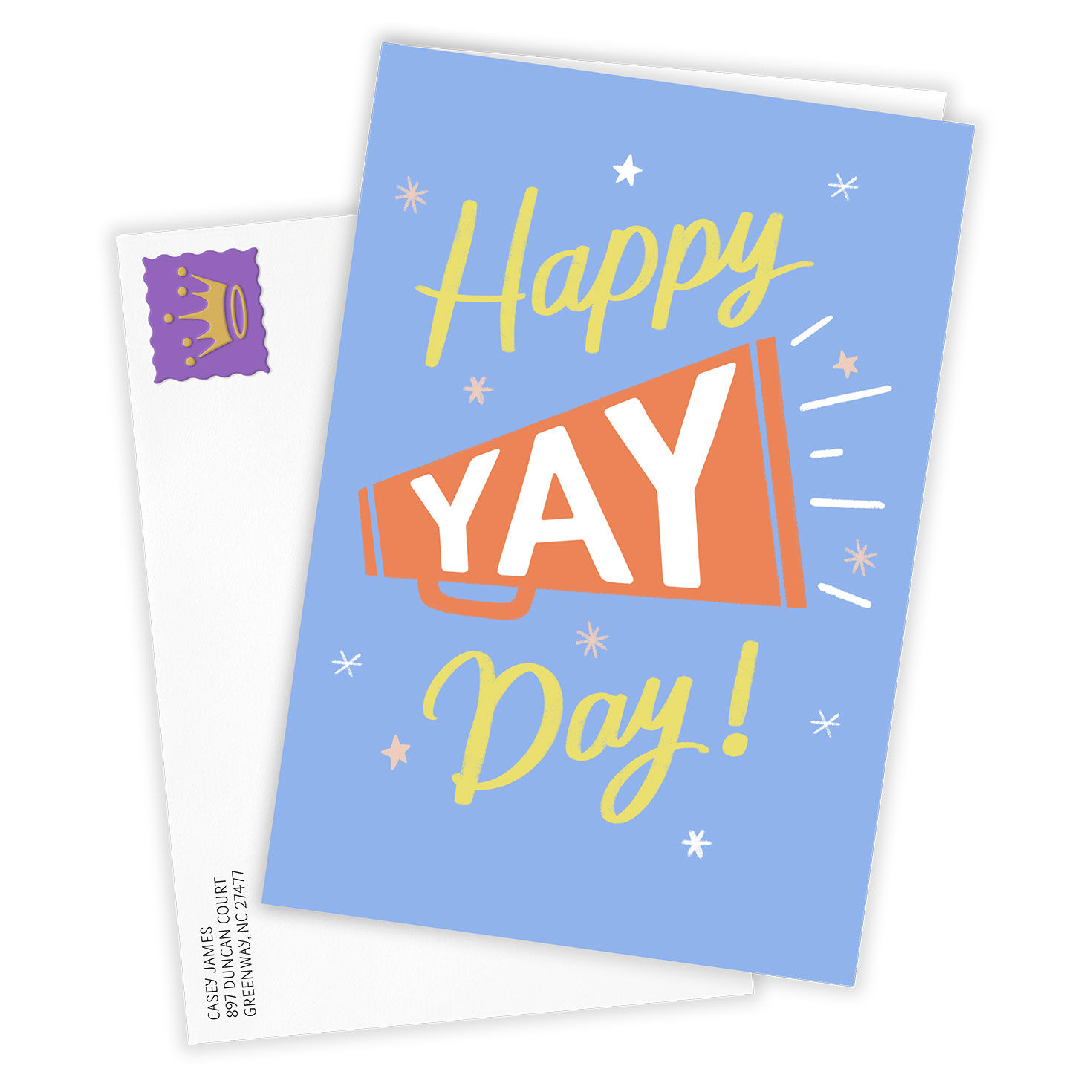 Happy Yay Day Megaphone Custom Celebration Card - Greeting Cards | Hallmark