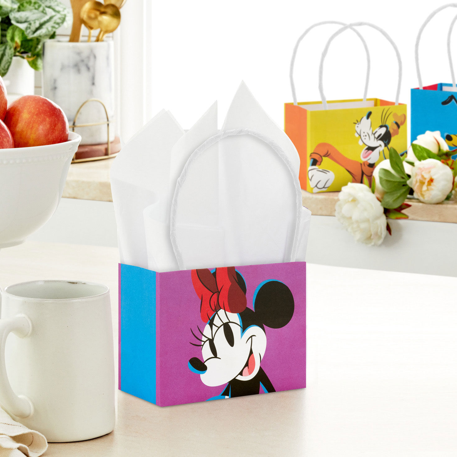 4" Disney Mickey Mouse and Friends Mini Horizontal Gift Bag Bundle ...