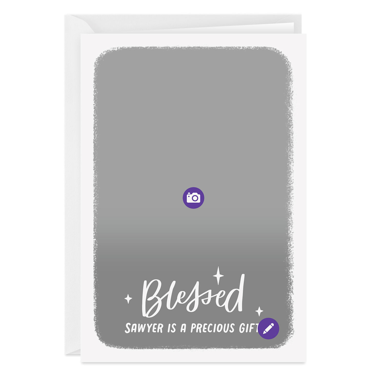 Blessed White Frame Custom Card - Greeting Cards | Hallmark
