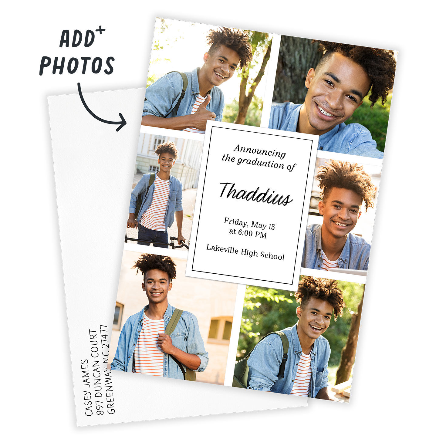 Photo Collage Border Graduation Announcement - Announcements | Hallmark