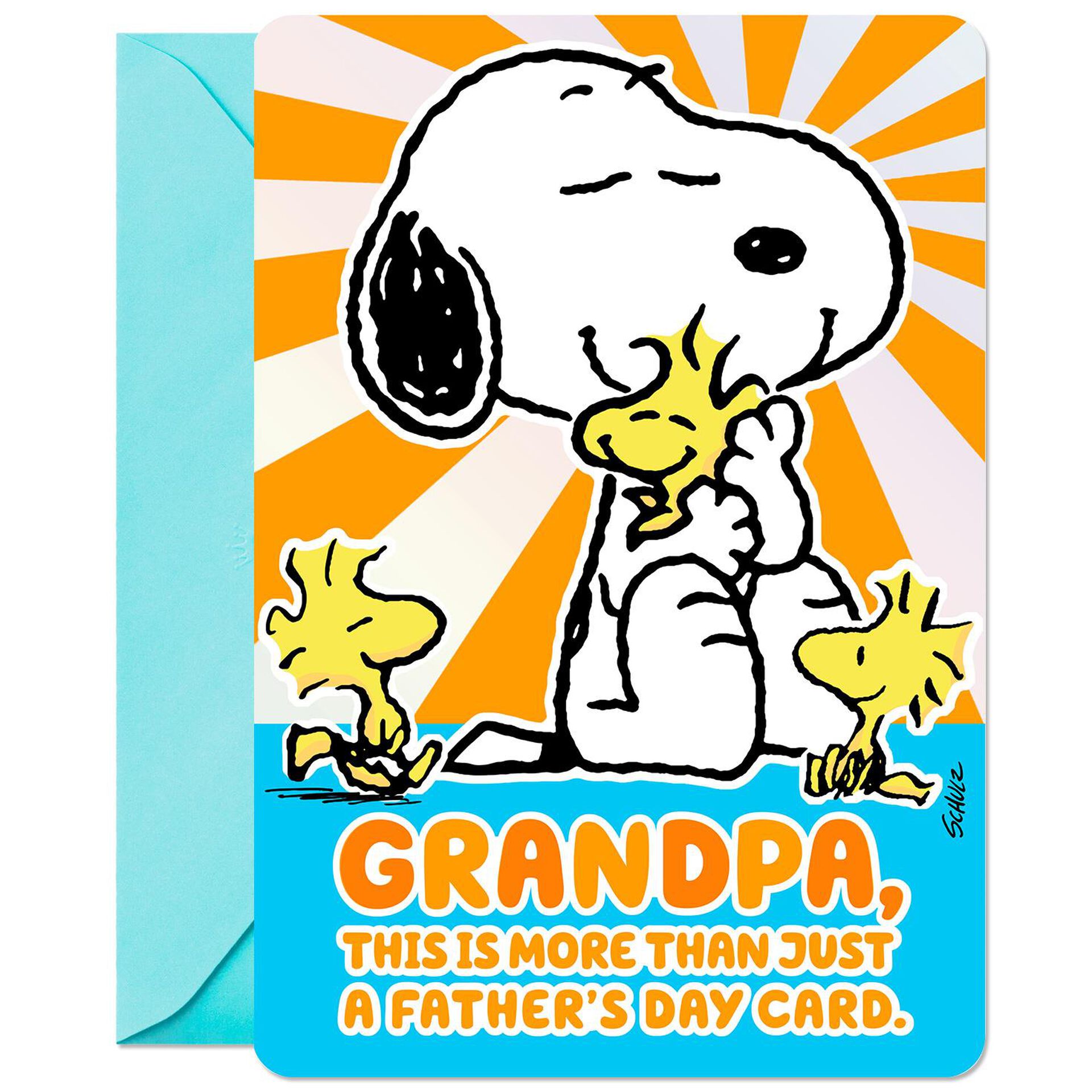 Peanuts® Snoopy Hug Jumbo Father's Day Card for Grandpa, 19.25 ...
