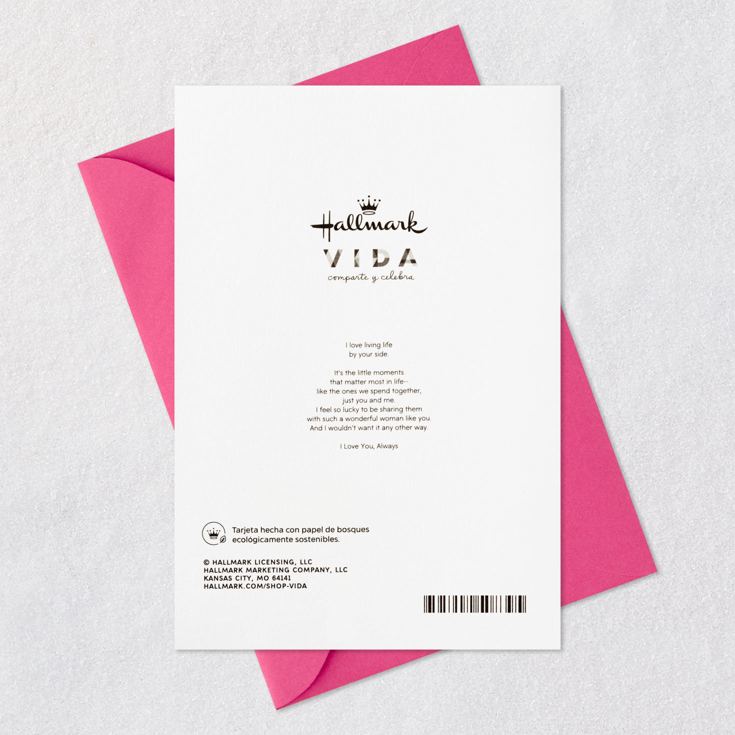 Life By Your Side Romantic Spanish-Language Love Card for Her ...