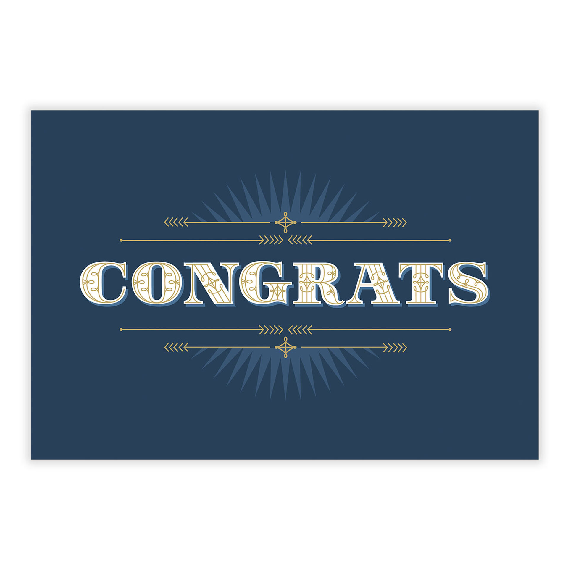 Lettering on Navy Congratulations eCard - eCards - Hallmark