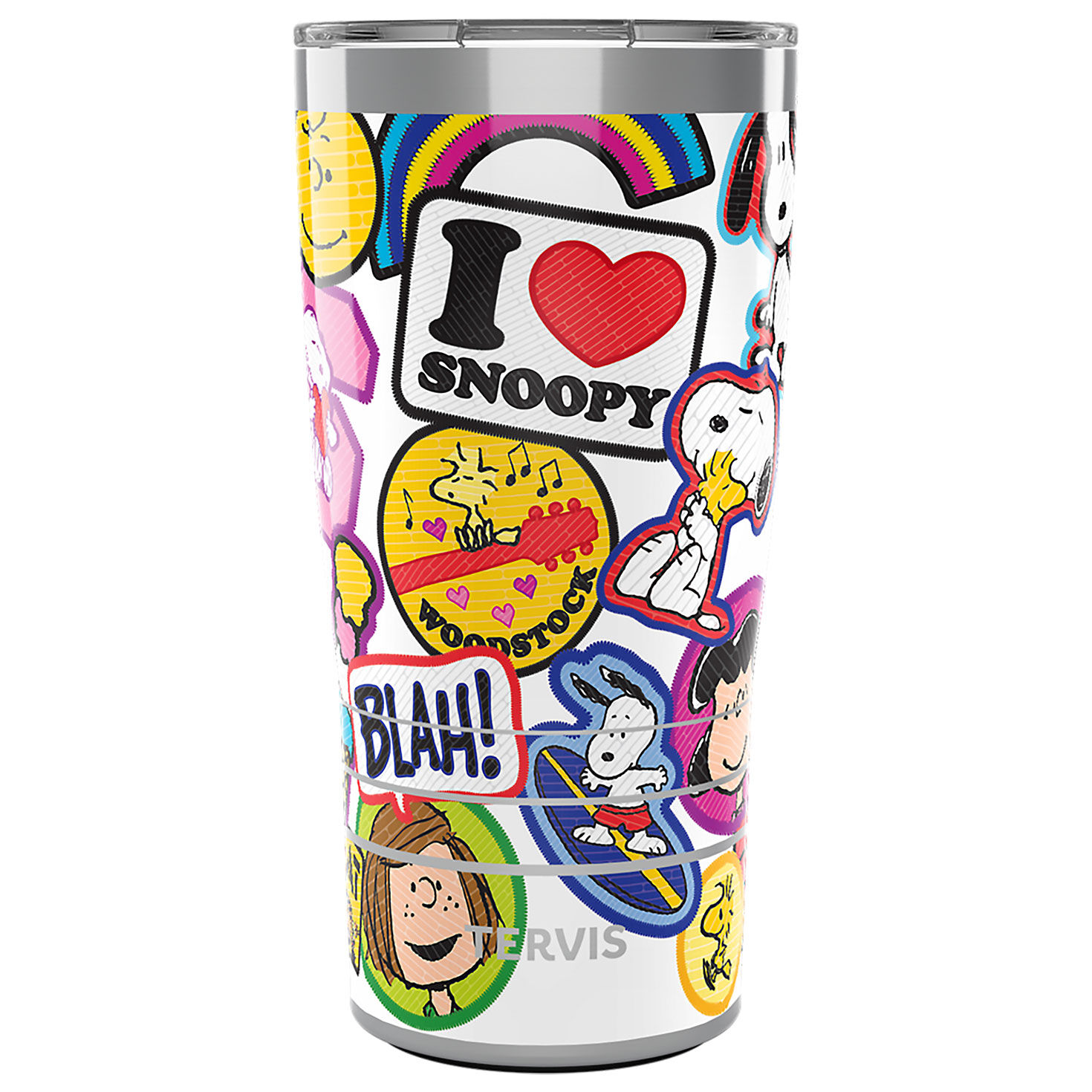 Tervis Peanuts Sticker Collage Stainless Steel Tumbler, 20 oz ...