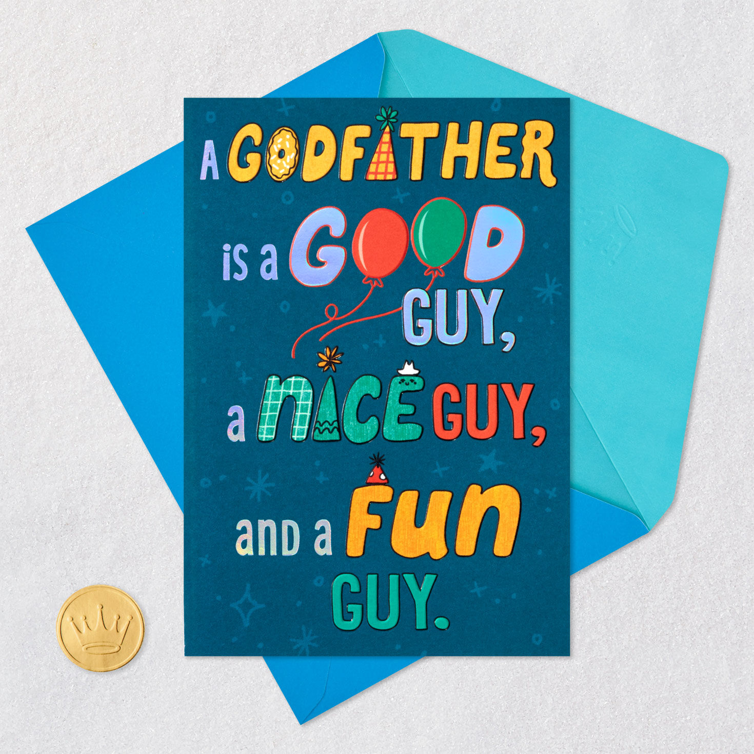 A Day That's Happy By the Ton Birthday Card for Godfather - Greeting ...