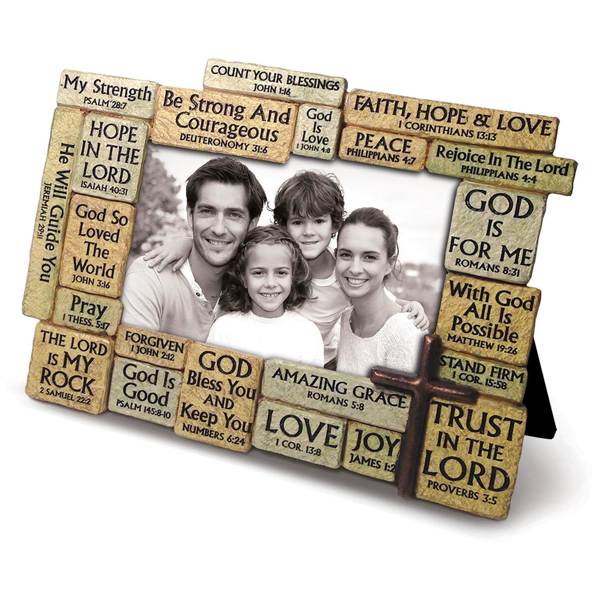 Stacked Stones Bible Verses Picture Frame, 4x6 - Picture Frames - Hallmark