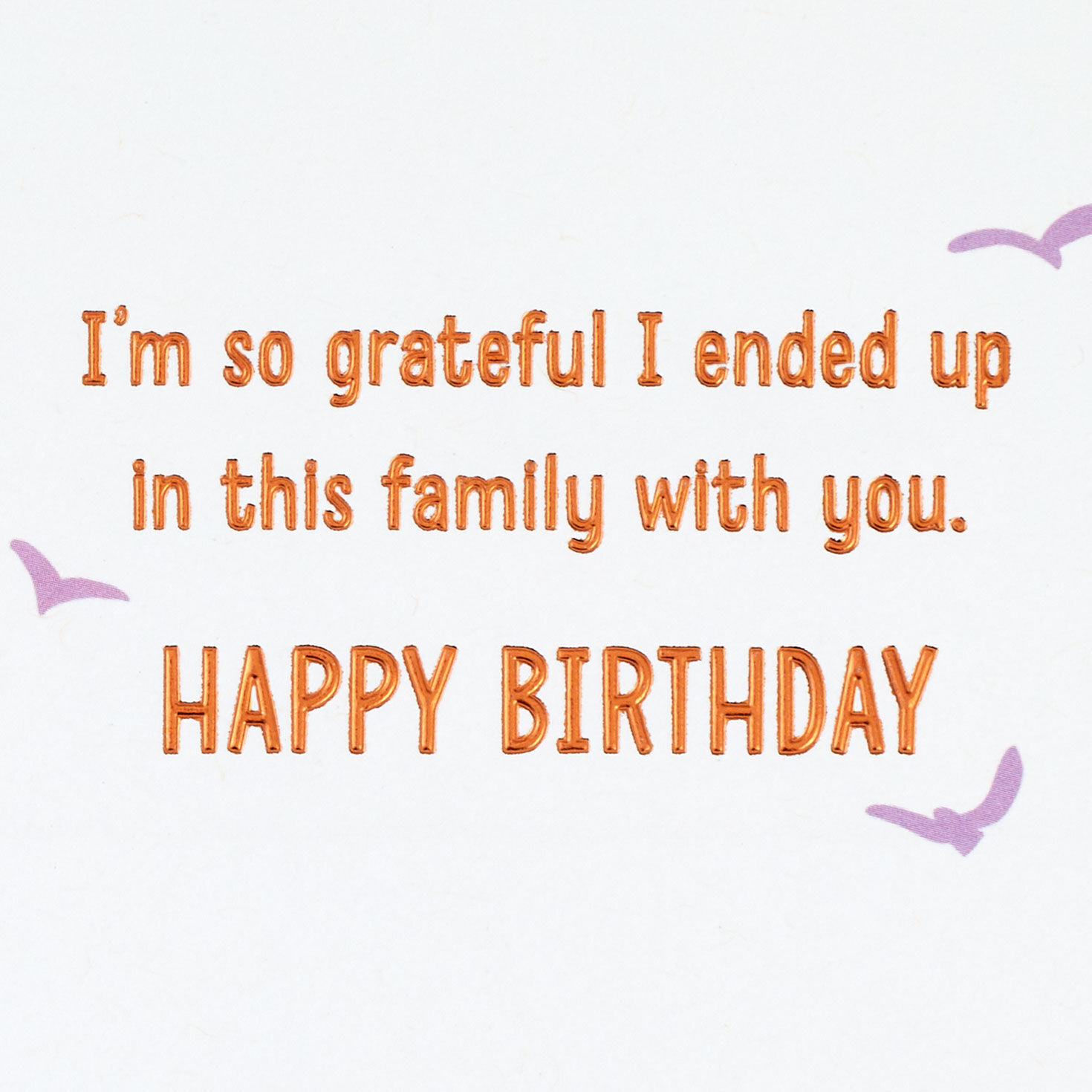 Grateful to Be in This Family Birthday Card for Relative - Greeting ...