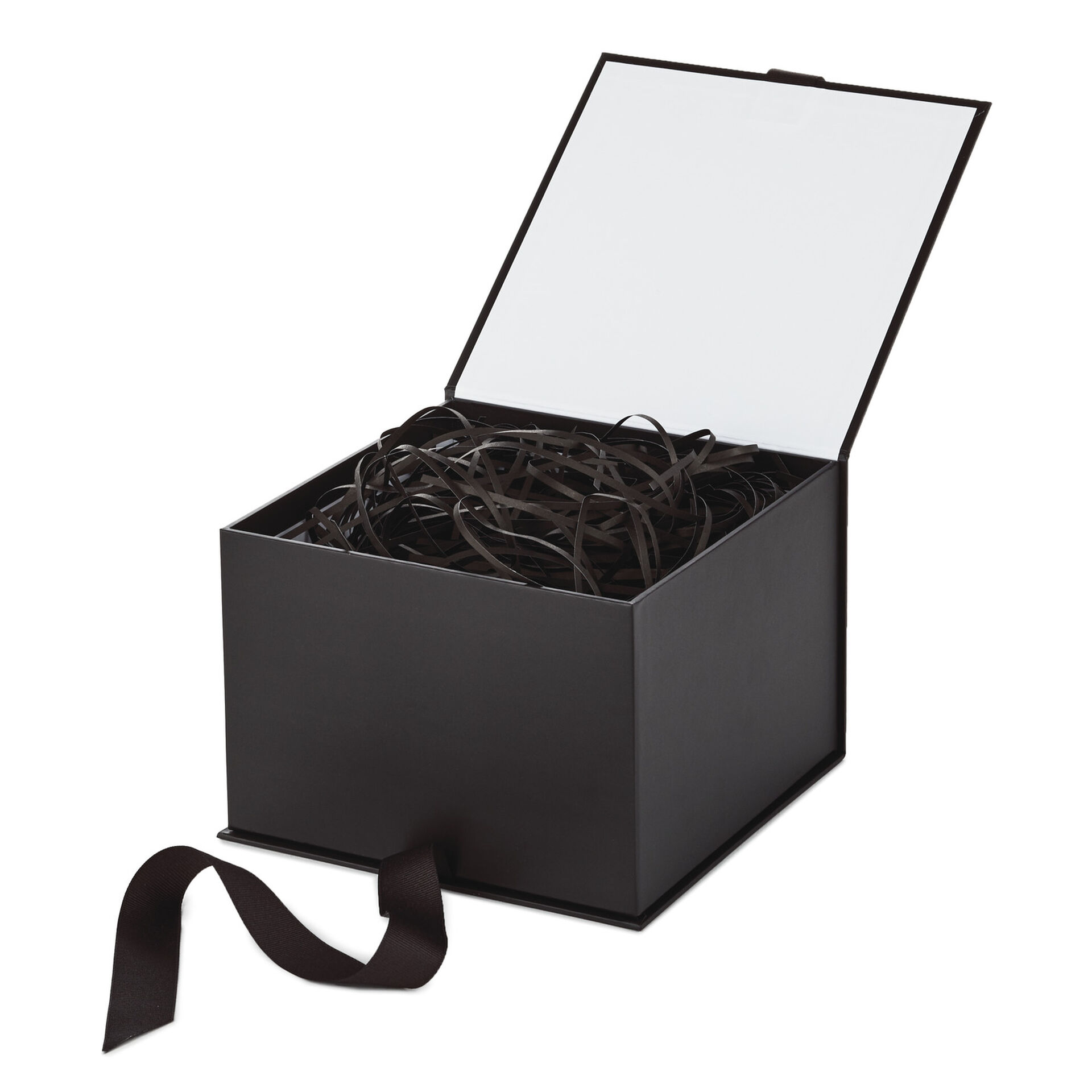 Black 5x7 Large Gift Box With Shredded Paper Filler - Gift Boxes - Hallmark