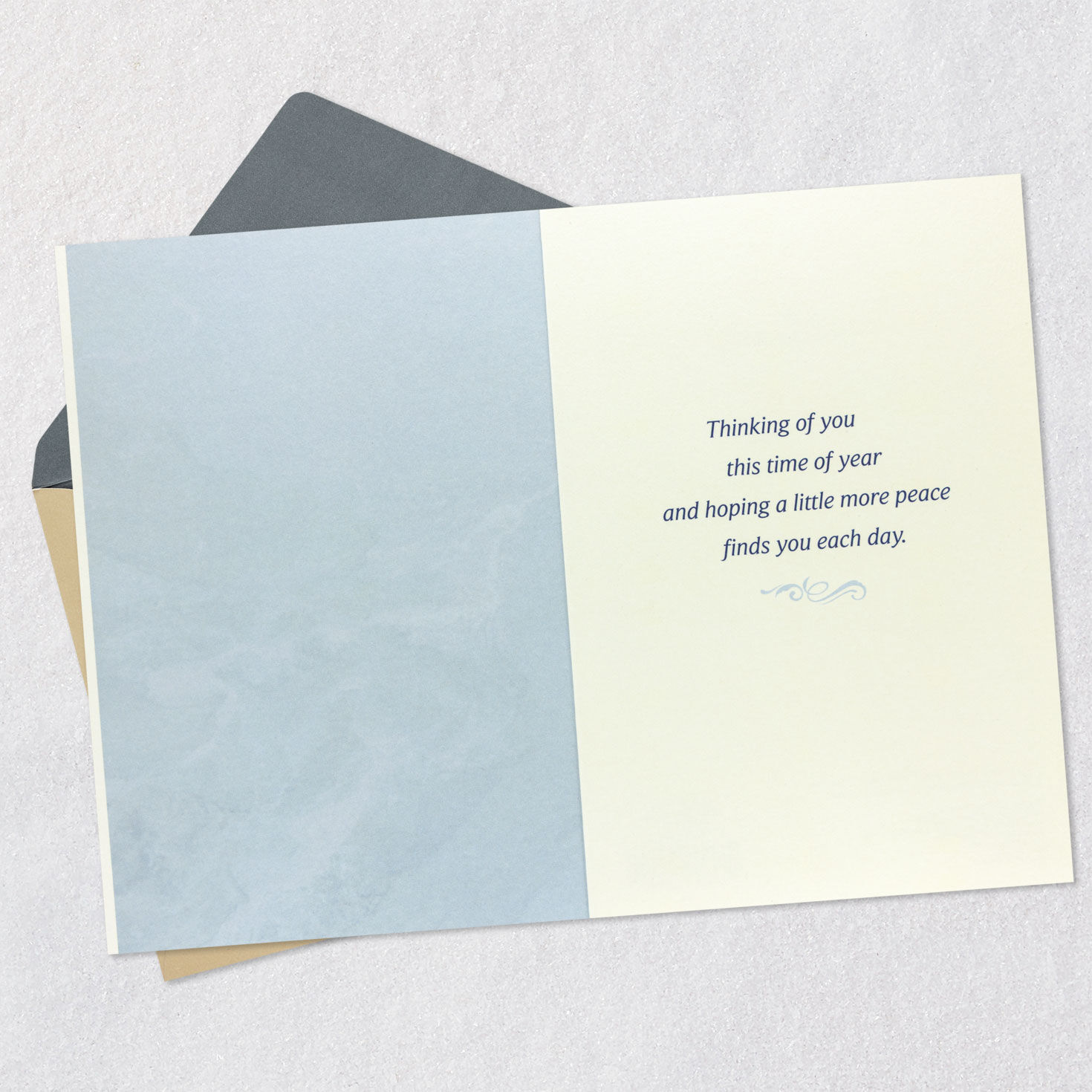 The Caring Thoughts Have Never Stopped Sympathy Card for Anniversary of ...