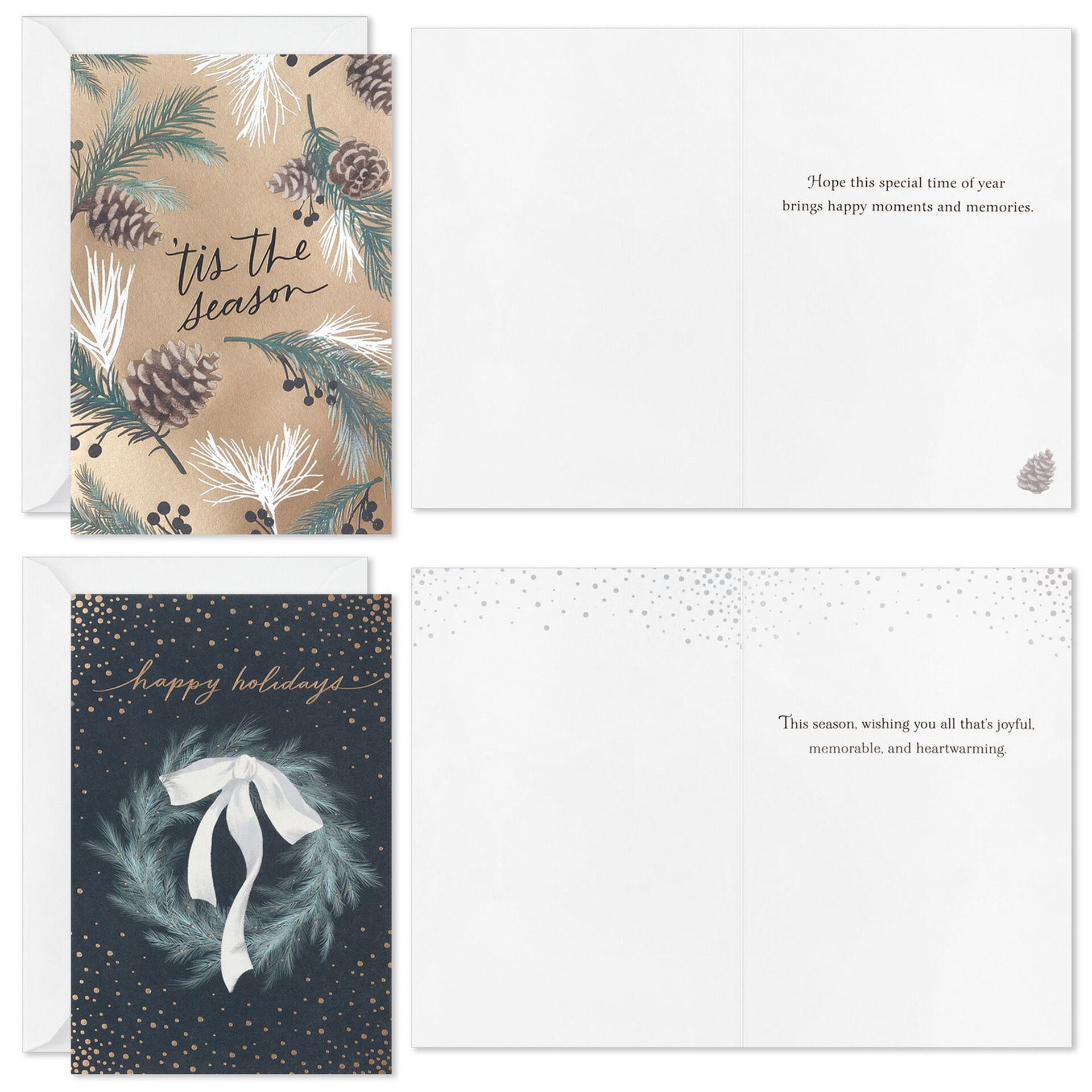 Rustic Elegance Boxed Christmas Cards Assortment, Pack of 24 - Boxed ...