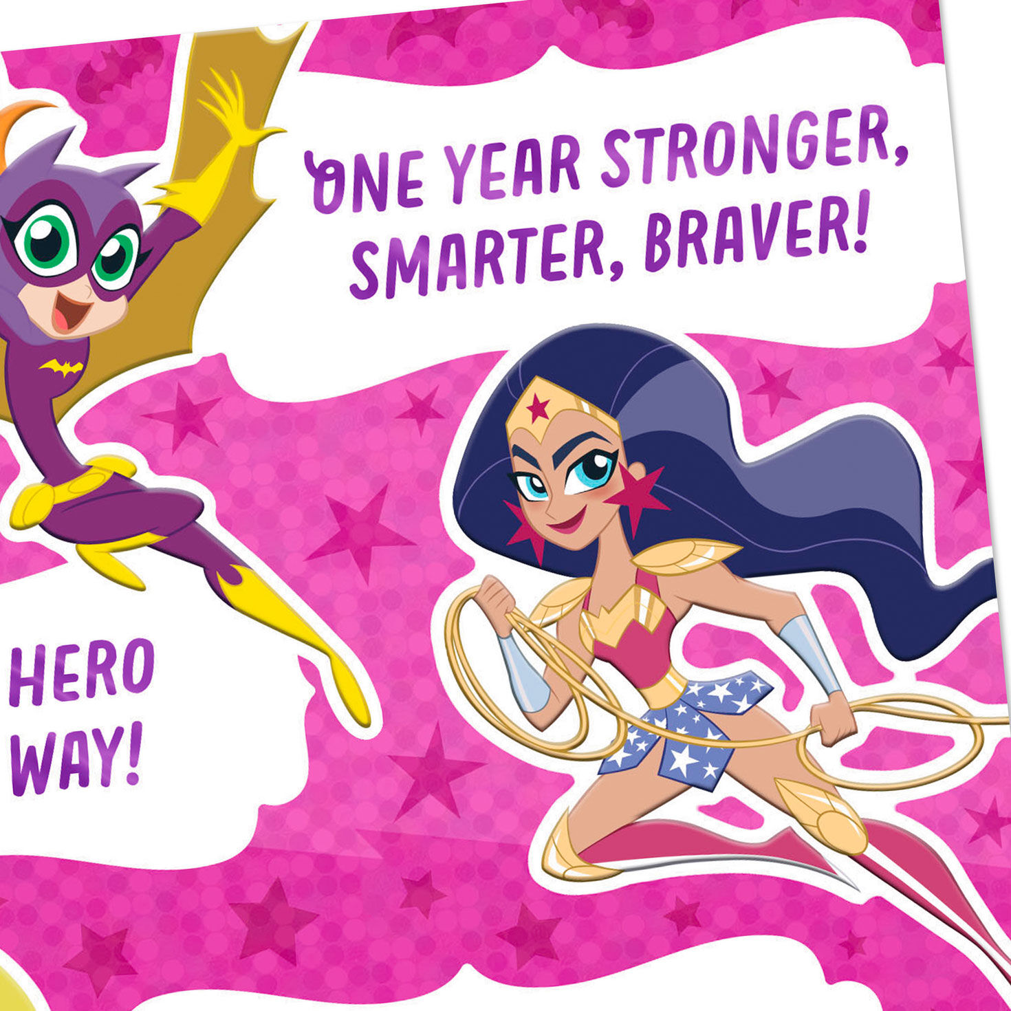 DC™ Super Hero Girls™ Stronger, Smarter, Braver Birthday Card ...