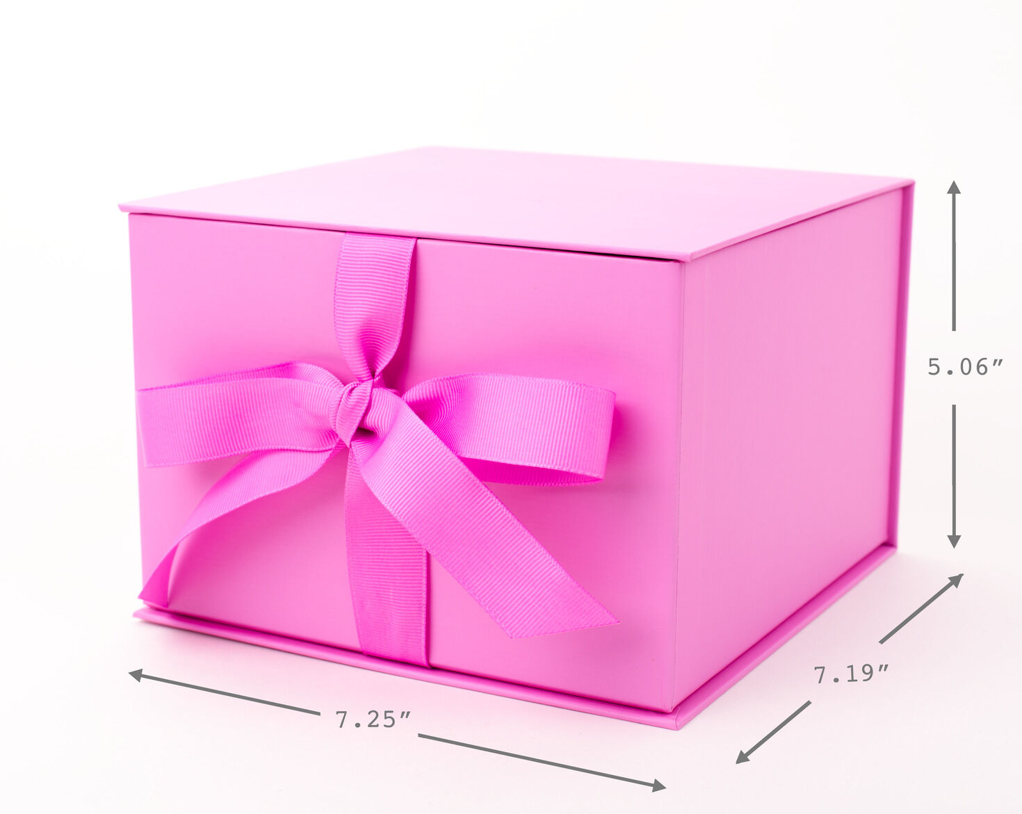 Bubblegum Pink 5x7 Large Gift Box With Shredded Paper Filler - Gift ...
