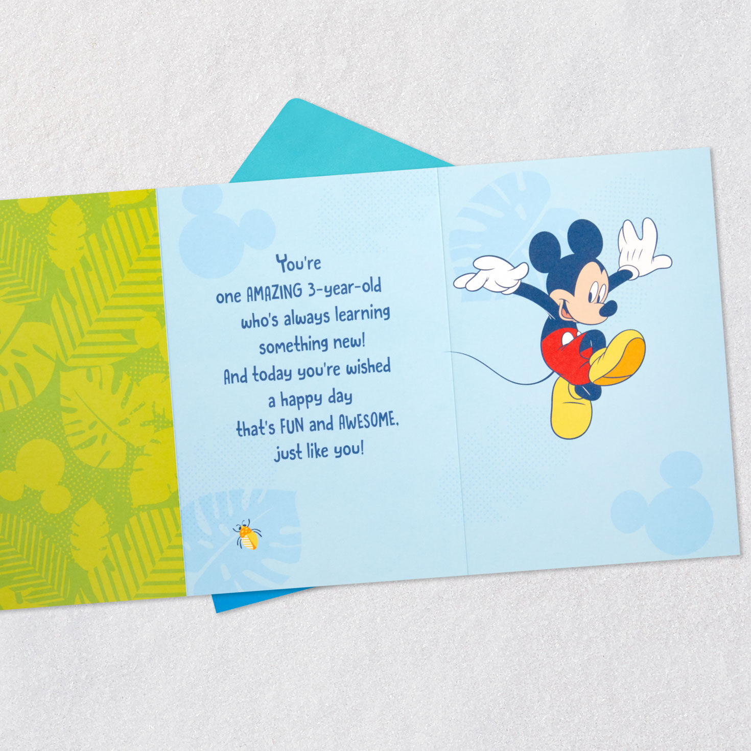 Hallmark Disney Mickey Mouse 3rd Birthday Card With Sticker for only ...