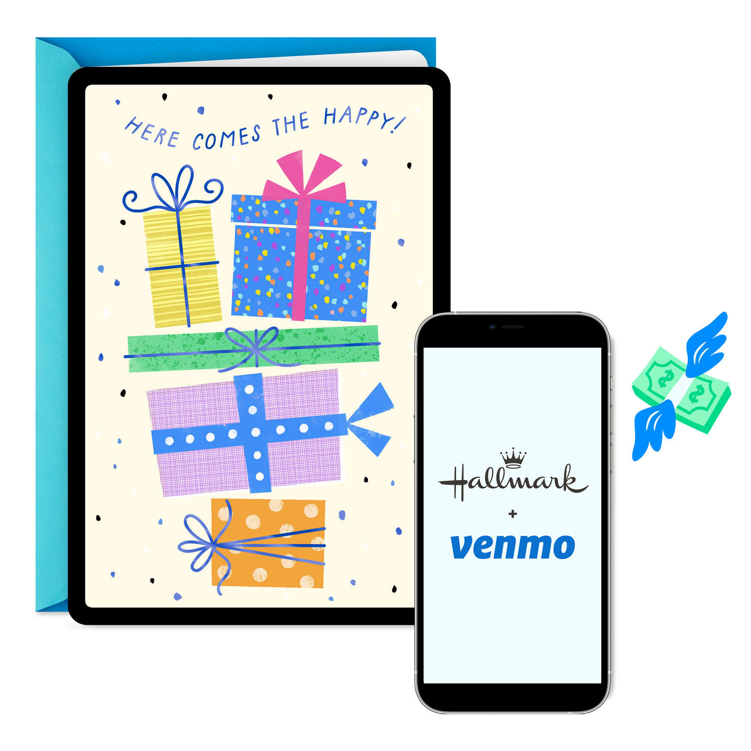 Here Comes the Happy Venmo Birthday Card - Greeting Cards | Hallmark