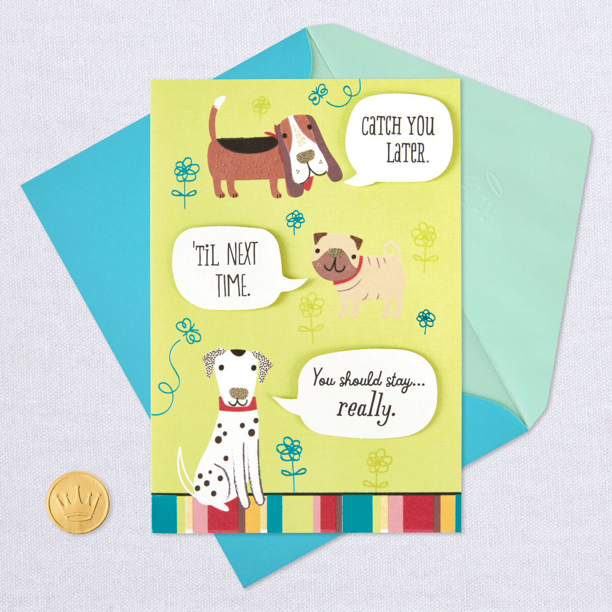 Sad Dogs Goodbye Card From Group - Greeting Cards - Hallmark