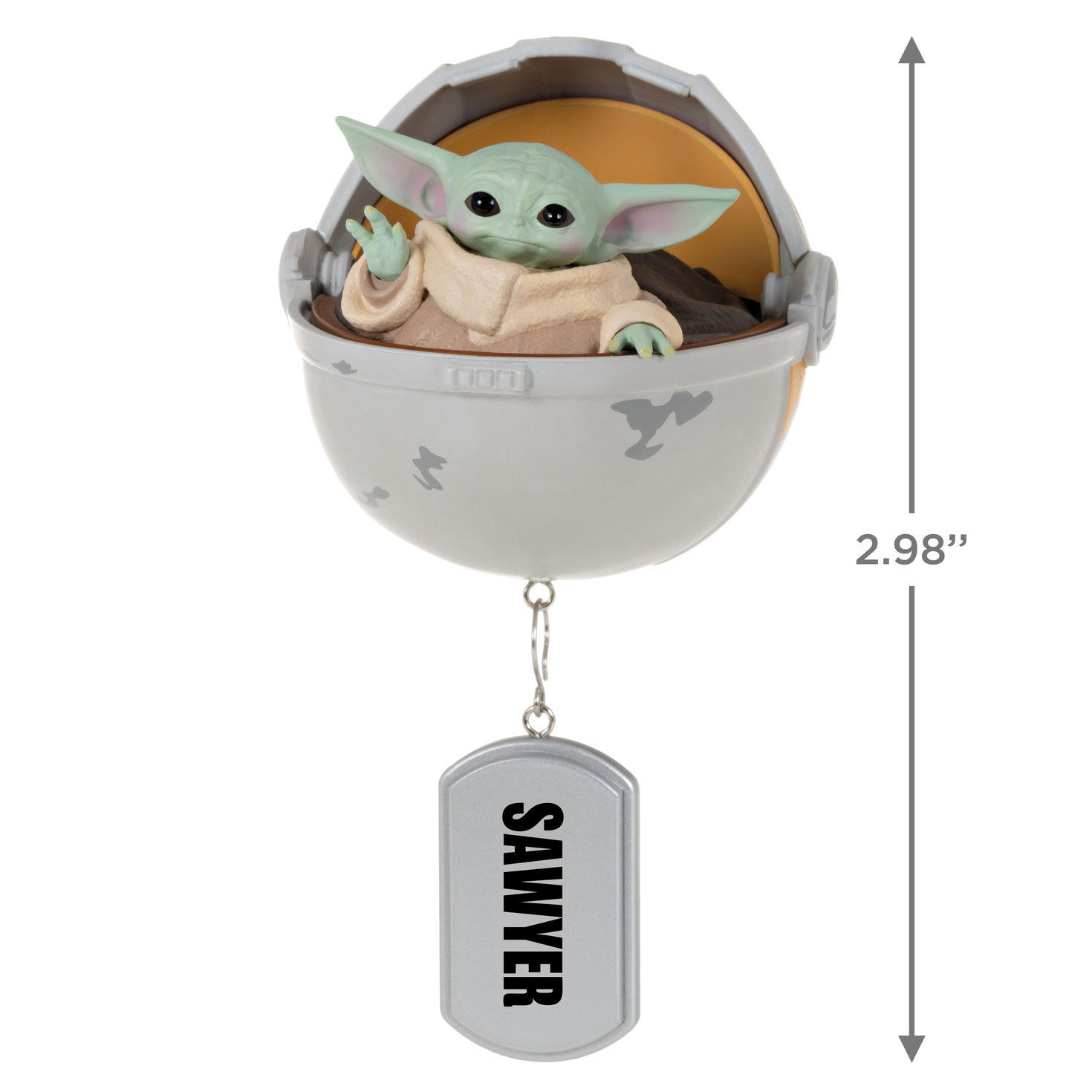 Star Wars: The Mandalorian™ Grogu™ in Hovering Pram Personalized ...