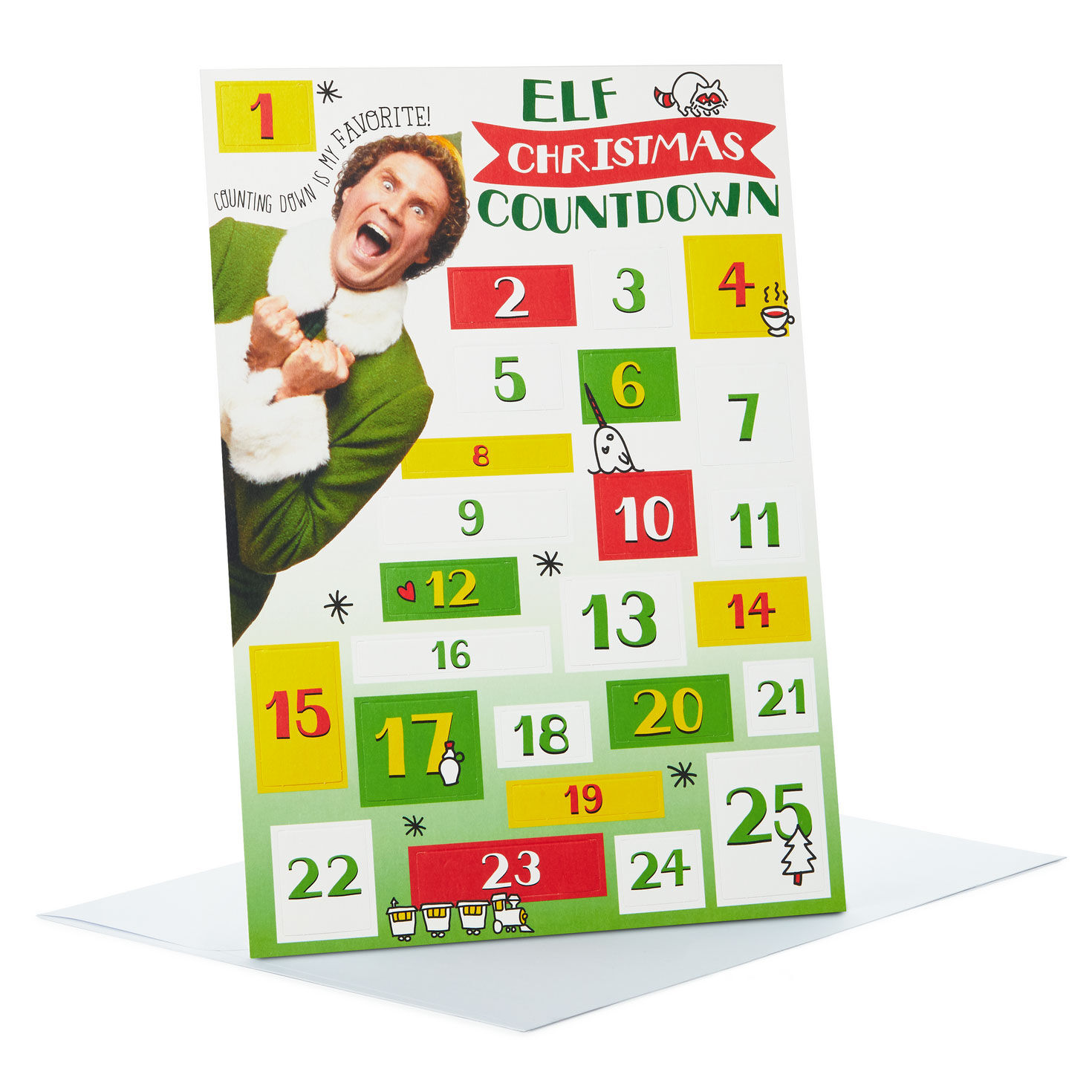 Buddy the Elf™ Countdown-to-Christmas Advent Calendar - Seasonal Decor ...