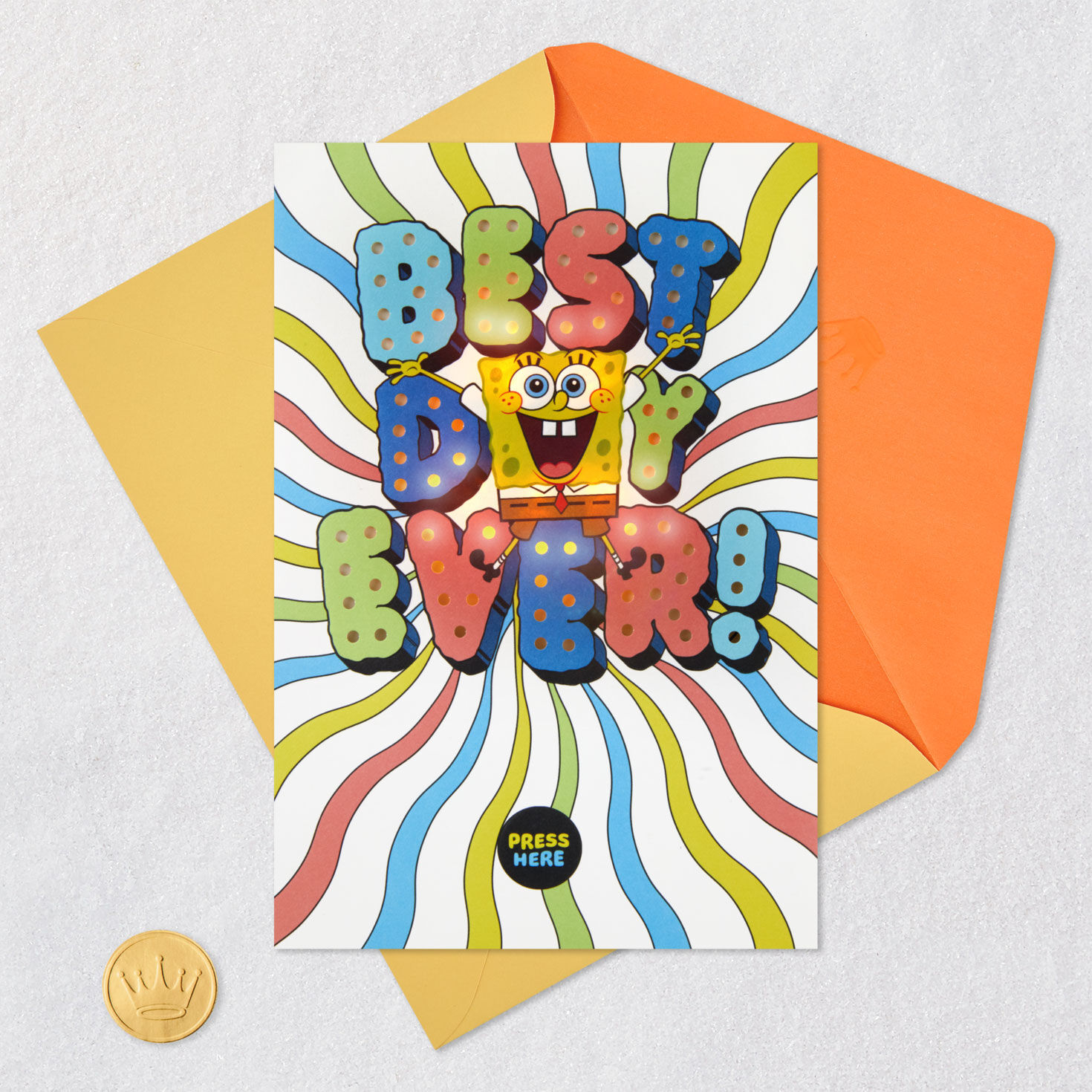 Nickelodeon SpongeBob SquarePants Best Day Ever Musical Birthday Card ...