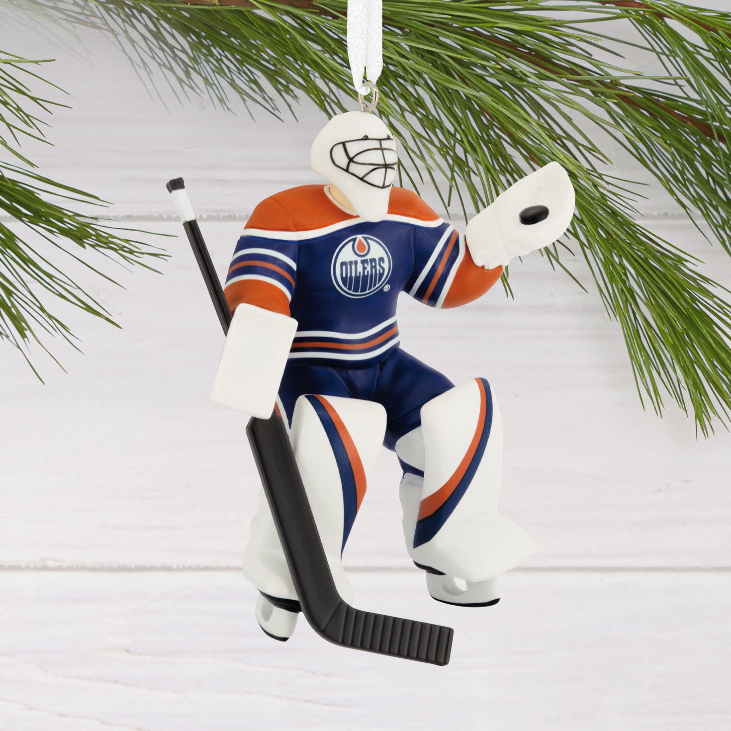 NHL Edmonton Oilers® Goalie Hallmark Ornament - Hallmark Ornaments ...
