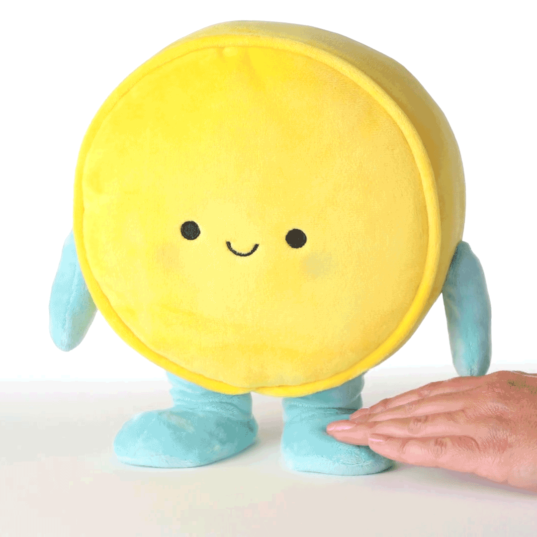 Smiley Face Plush With Sound and Motion, 10" - Interactive Stuffed ...