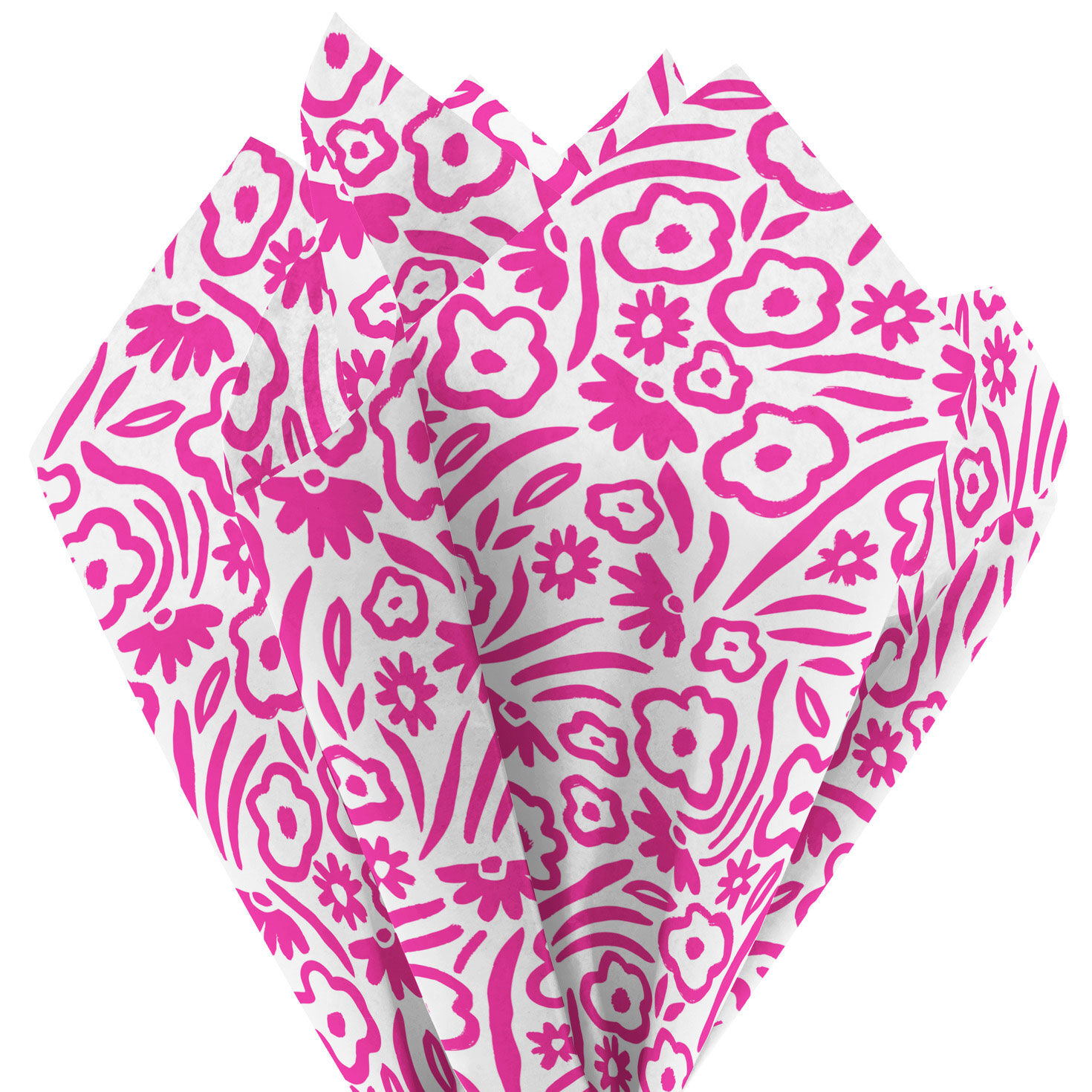 Floral Pink on White Tissue Paper, 6 Sheets - Tissue | Hallmark